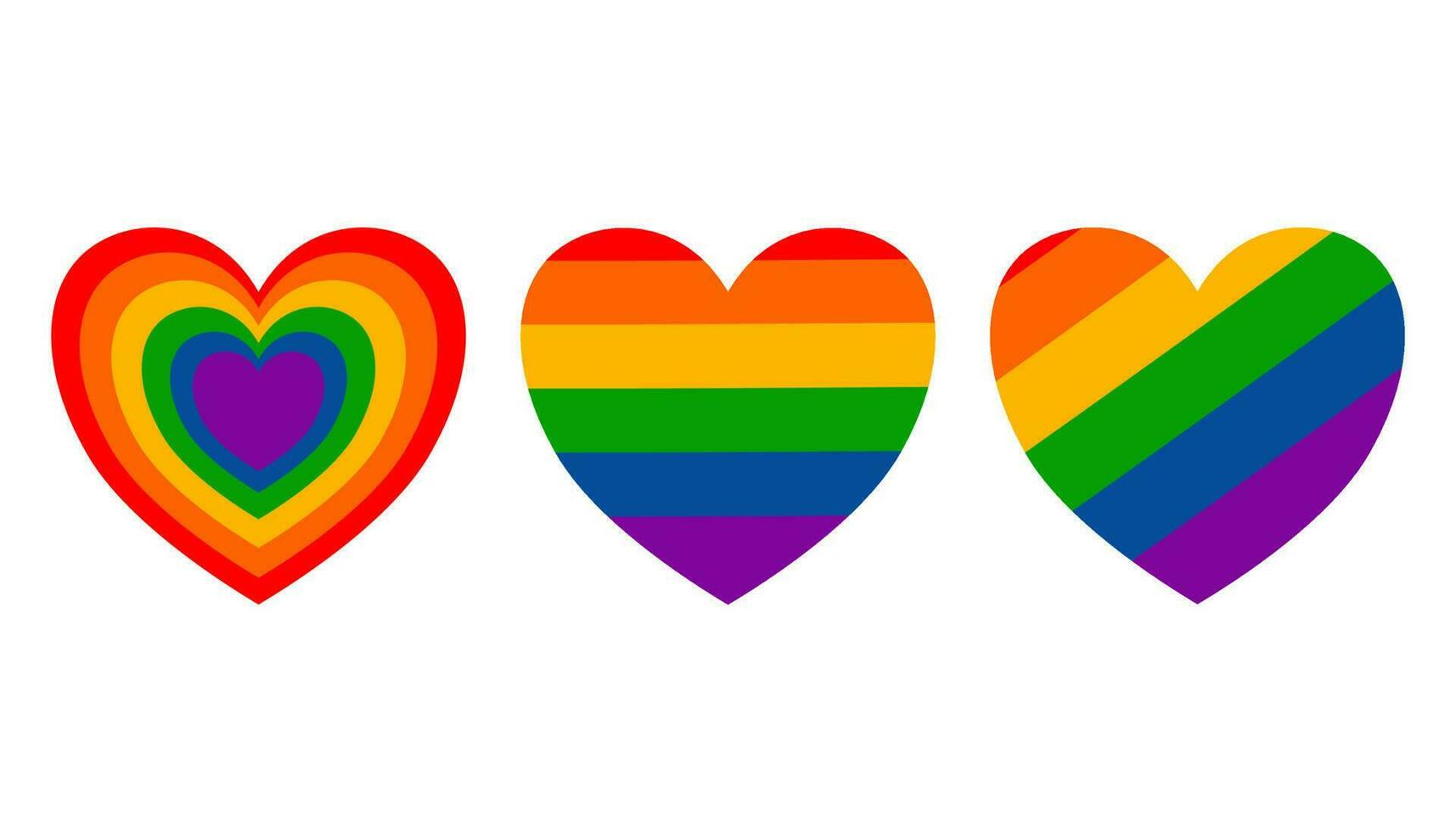 Colorful heart pride rainbow 23822875 Vector Art at Vecteezy