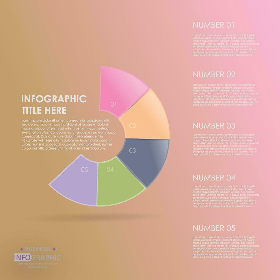 Infographic template for business 5 Steps modern Circle Timeline ... Infographic template for business 5 Steps modern Circle Timeline ...