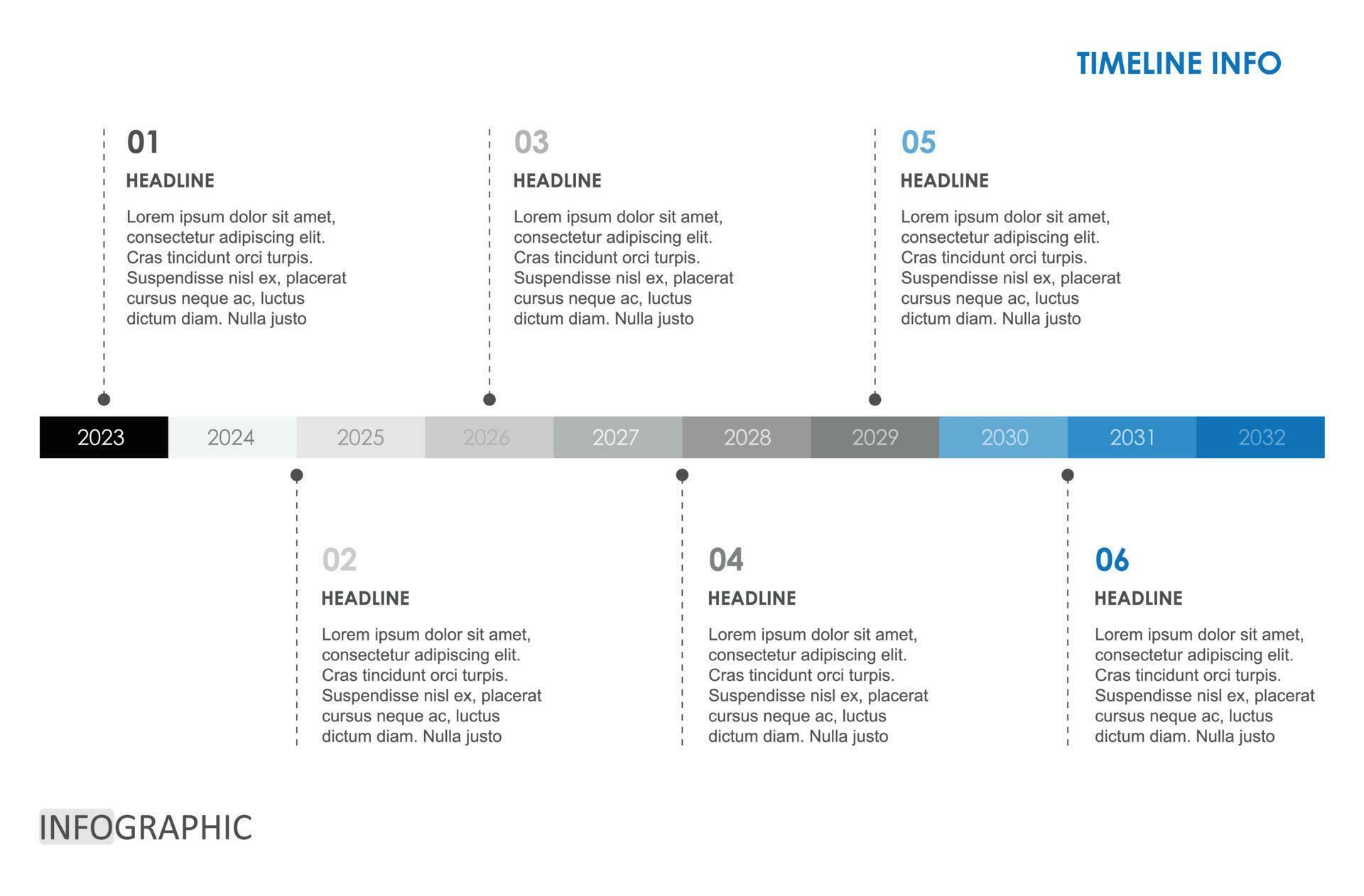 Timeline Business Infographic Template Modern 10 Step Timeline Diagram Presentation