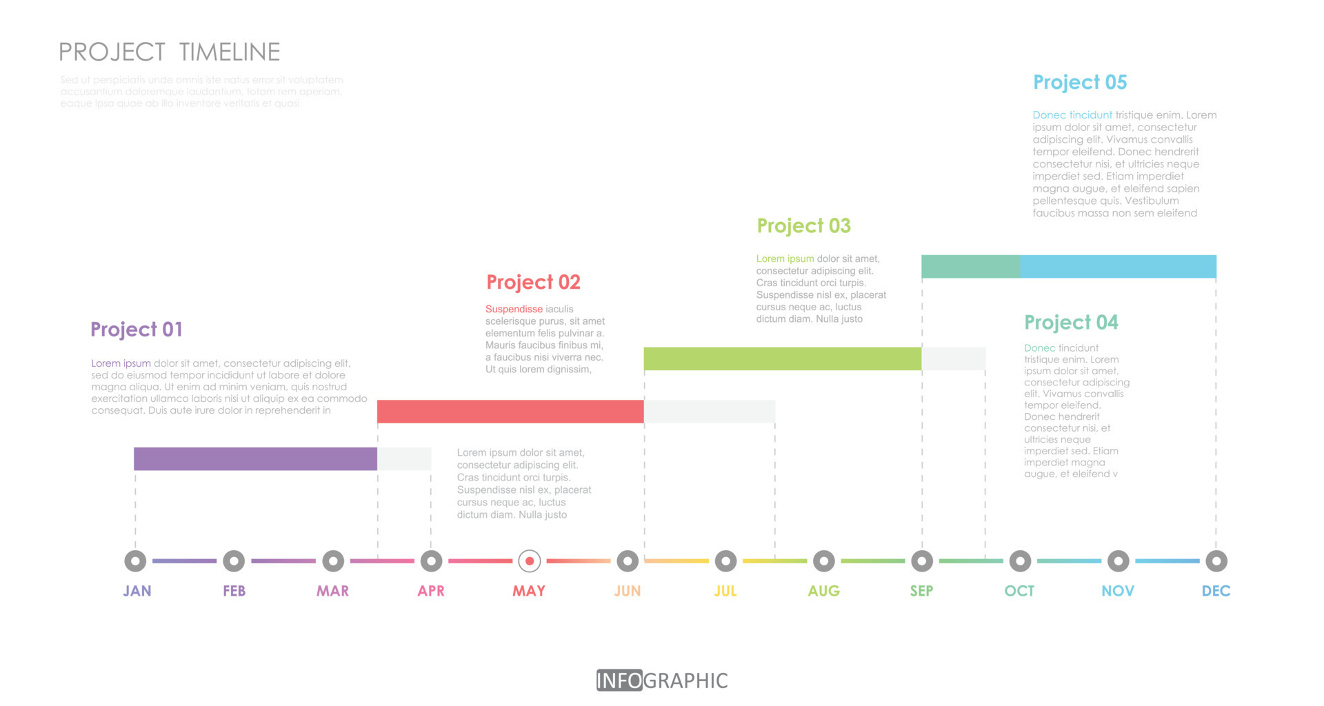 project timeline diagram Infographic roadmap template for business. 12 ...