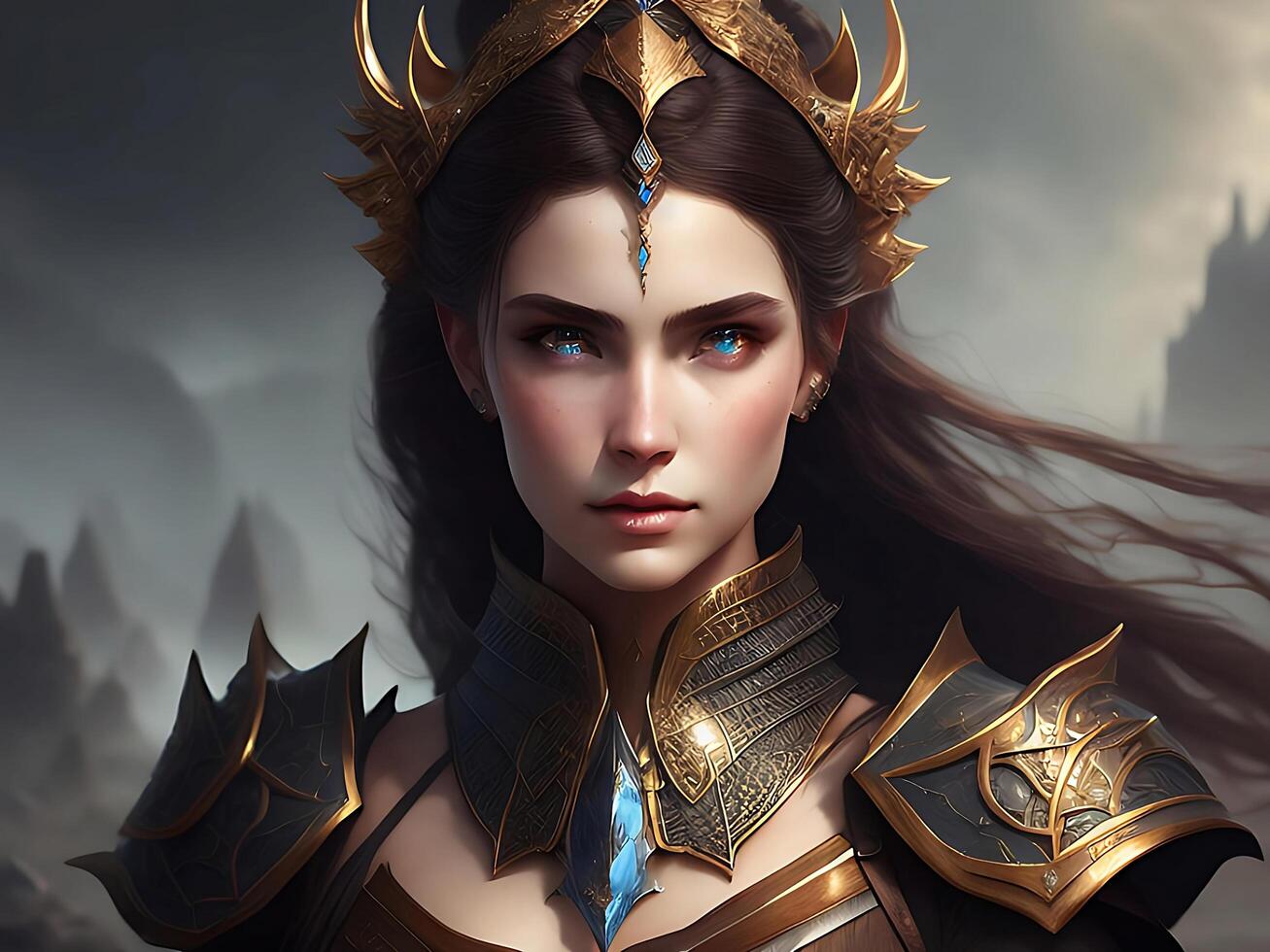 An attractive woman , perfect face, epic fantasy art, super highly ... An attractive woman , perfect face, epic fantasy art, super highly ...