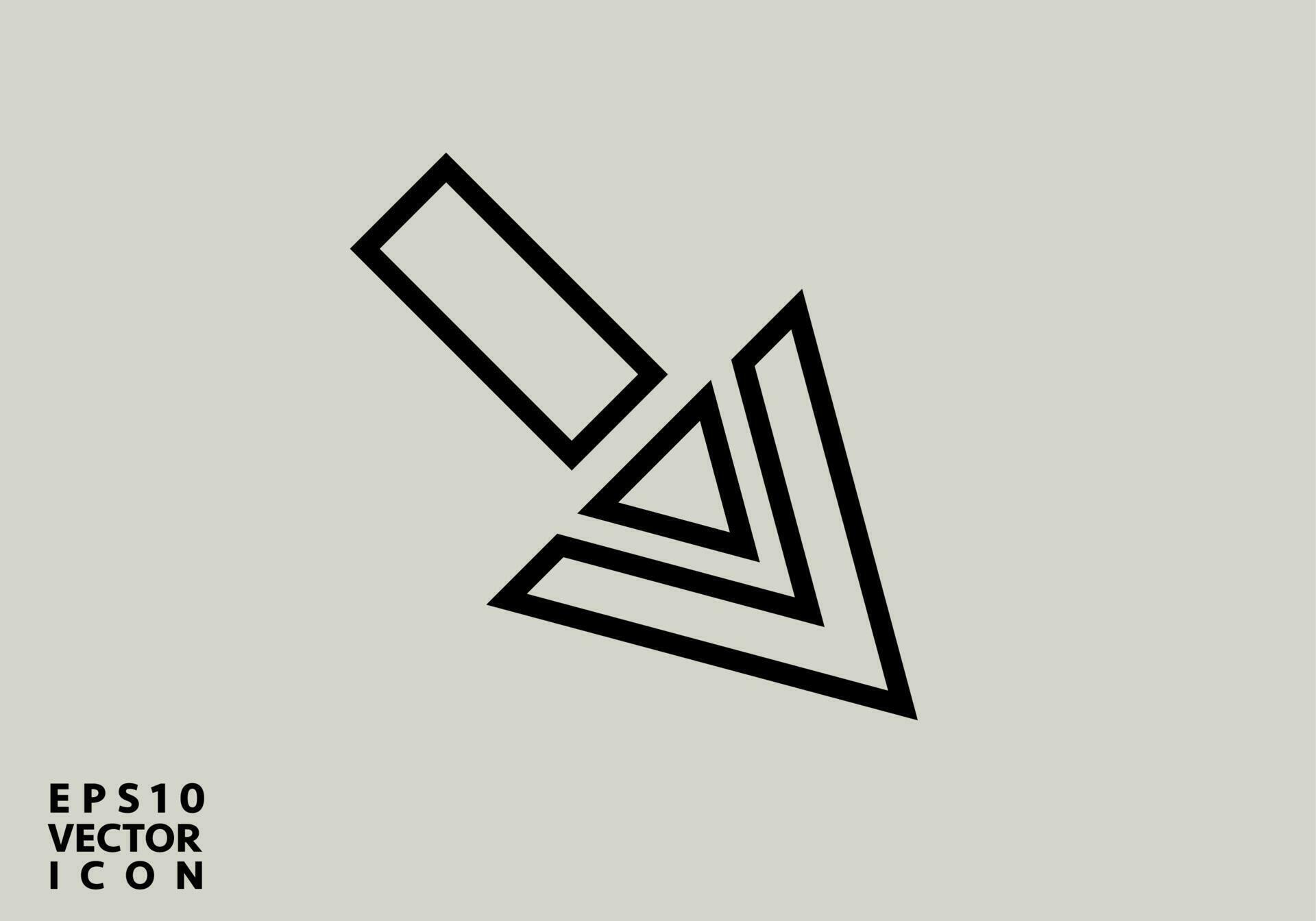 Decrease icon. Direction Sign. Navigation, Vector Down Arrows Symbol 23826563 Vector Art at Vecteezy