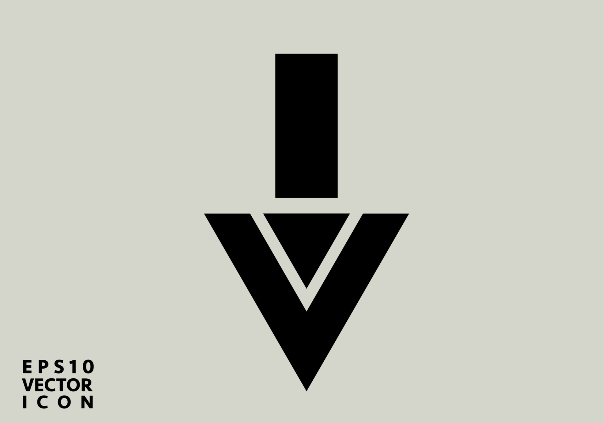 Decrease icon. Direction Sign. Navigation, Vector Down Arrows Symbol ...