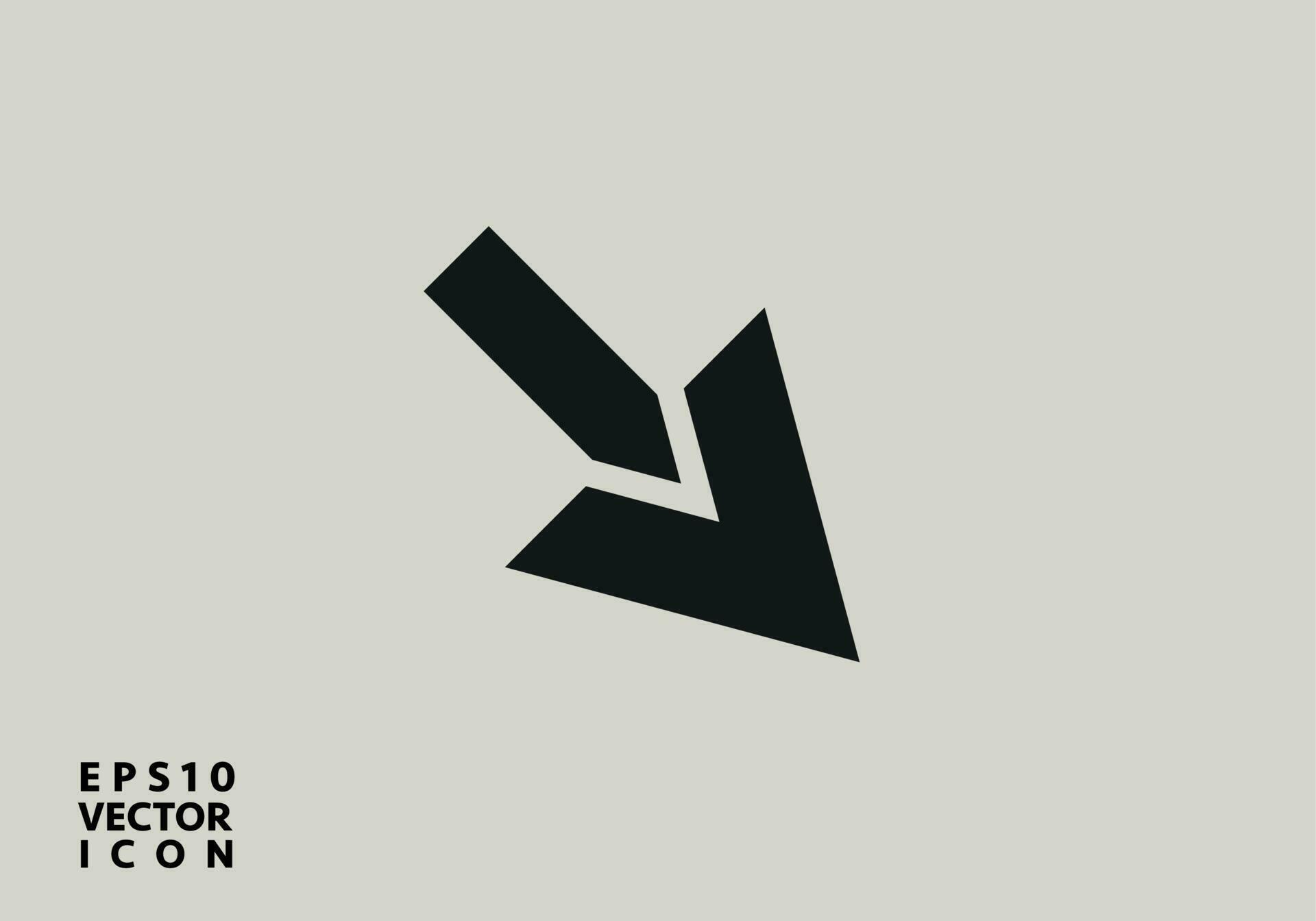 Decrease icon. Direction Sign. Navigation, Vector Down Arrows Symbol 23826597 Vector Art at Vecteezy