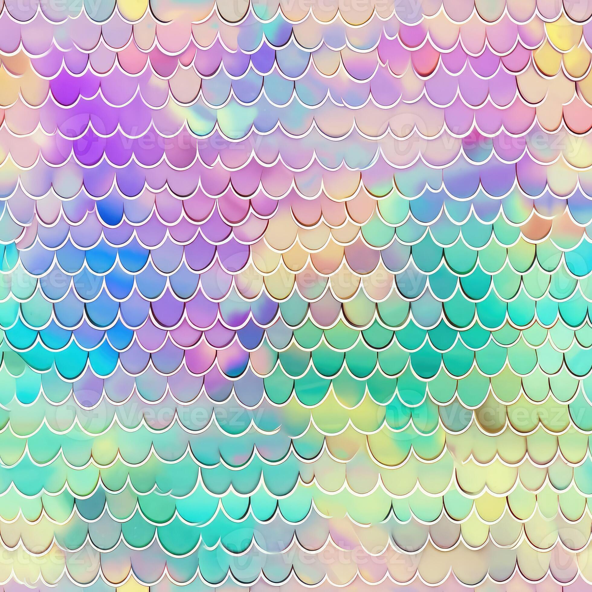 Seamless pattern from the scales of a fairy tale mermaid..Created with ...