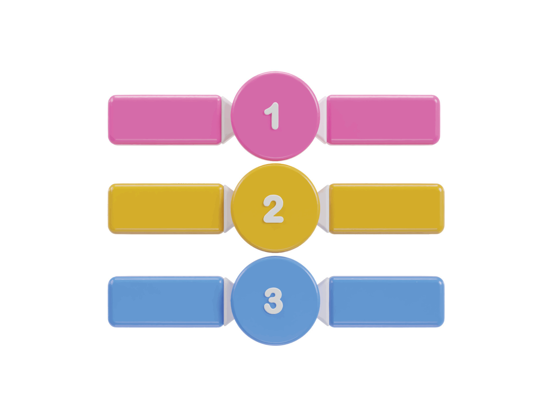 Three Colorful Buttons With The Number Of 1 2 And 3 On Them 23829554 three-colorful-buttons-with-the-number-of-1-2-and-3-on-them-23829554