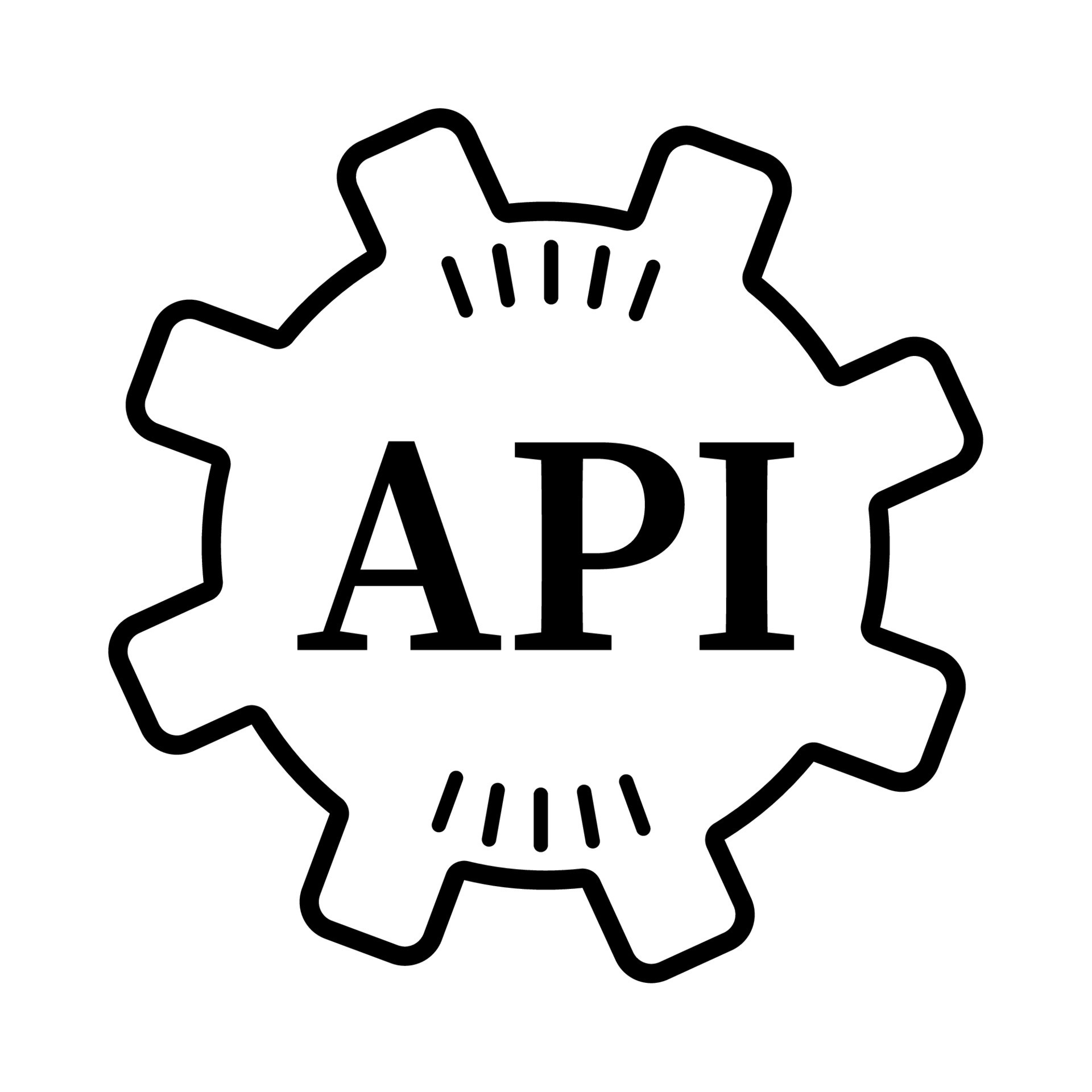 Vector api setting vector icon. Free vector illustration. 23831415 ...