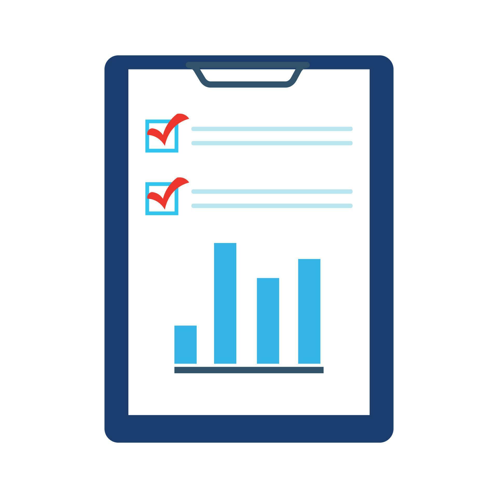 Document with chart 23832043 Vector Art at Vecteezy