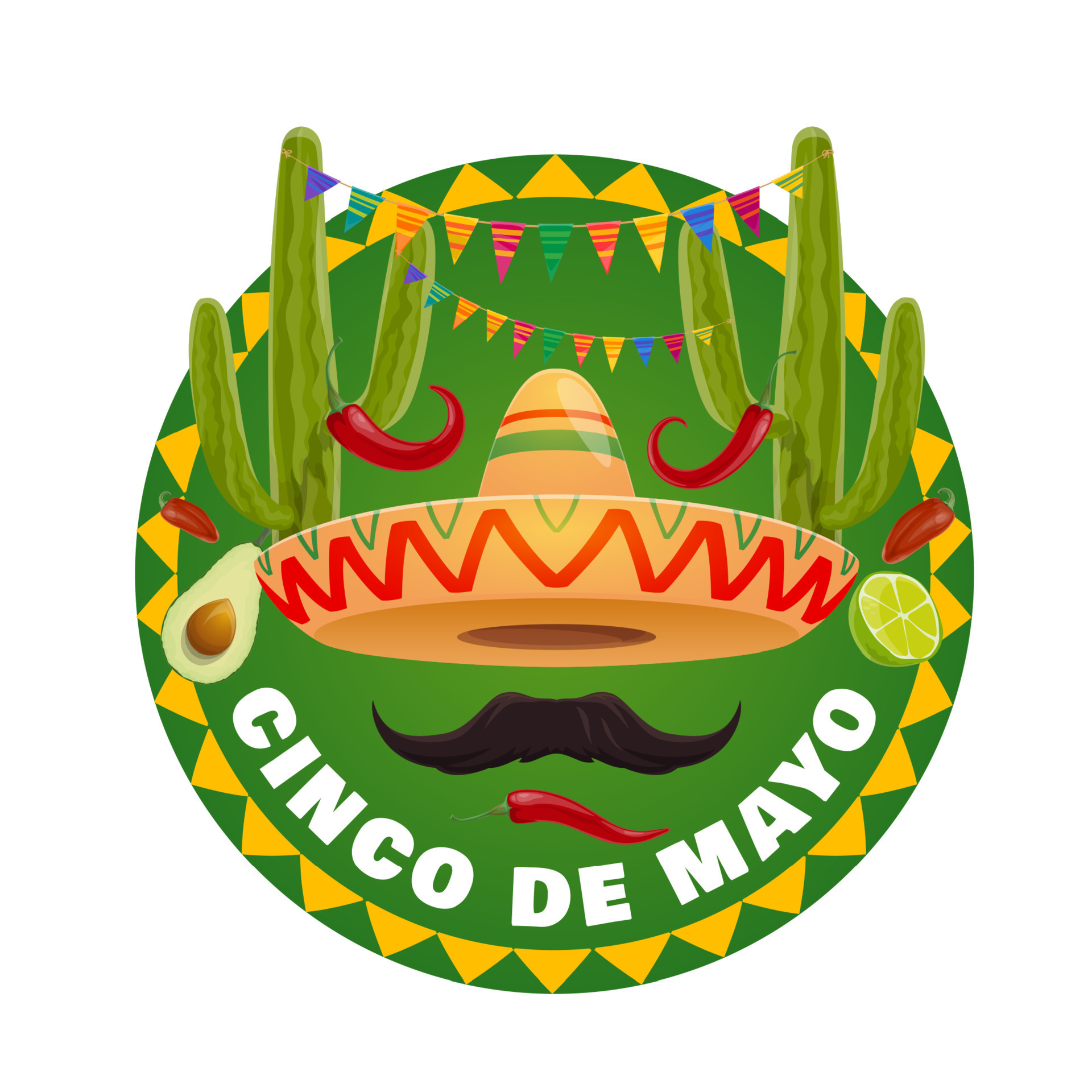 Mexican sombrero of Cinco de Mayo holiday 23832916 Vector Art at Vecteezy