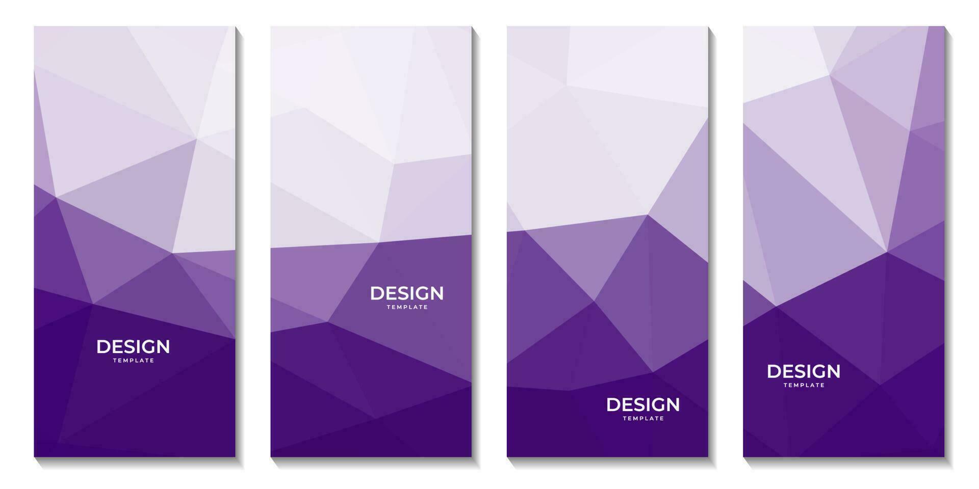 Abstract Brochures Geometric Purple Gradient With Triangles Pattern Modern Background For