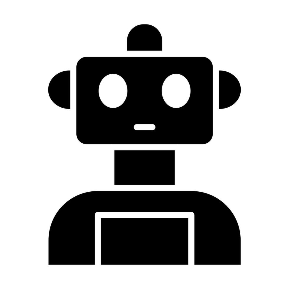 robot glifo icono diseño 23837994 Vector en Vecteezy