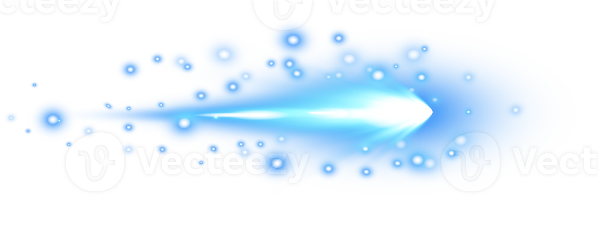 Blue horizontal lens flares. Laser beams, horizontal light rays. Beautiful light flares. Glowing ...