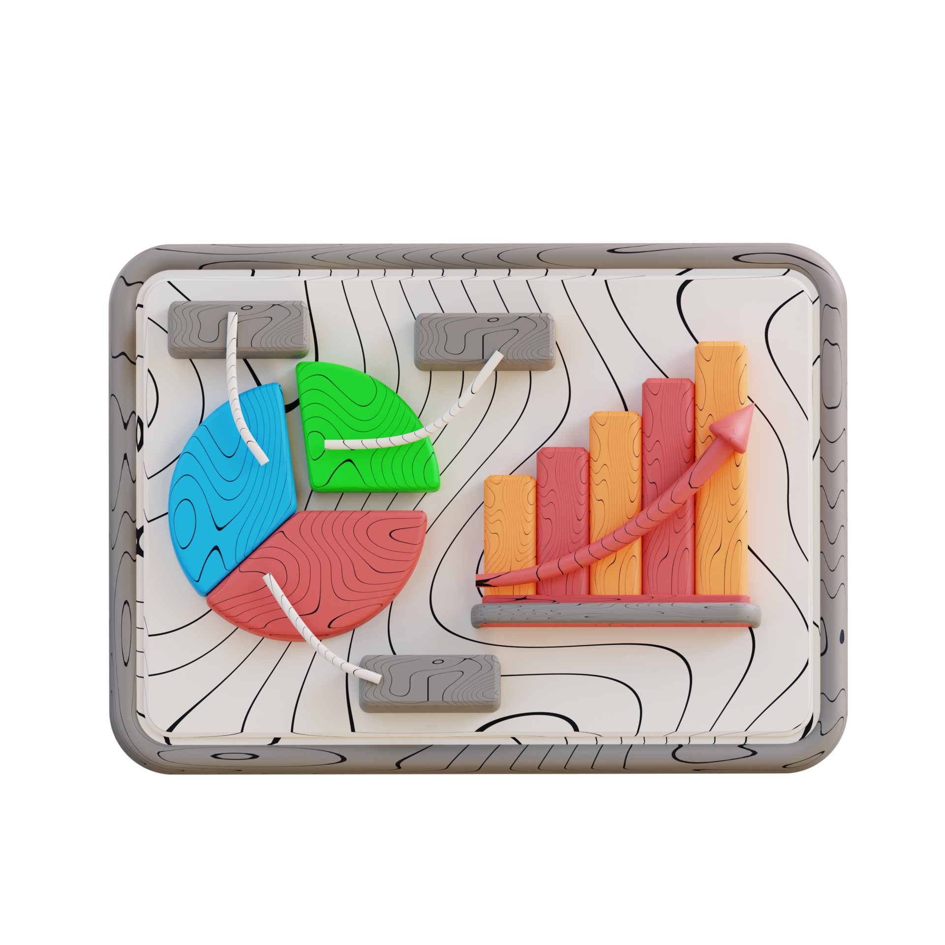 3d Illustration Graphic Presentation 23841929 Png