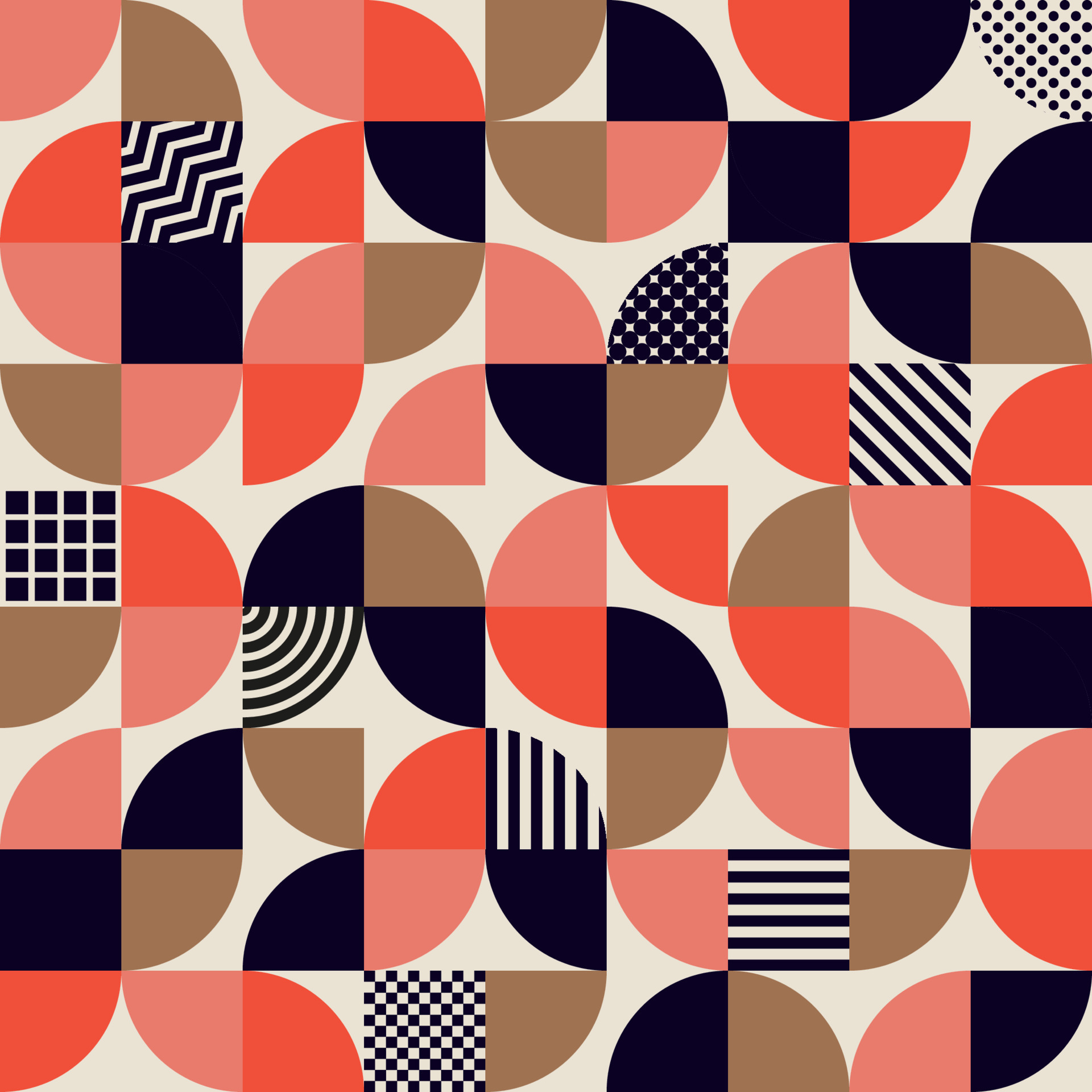 Modern geometric pattern, Bauhaus grid background 23843888 Vector Art ...
