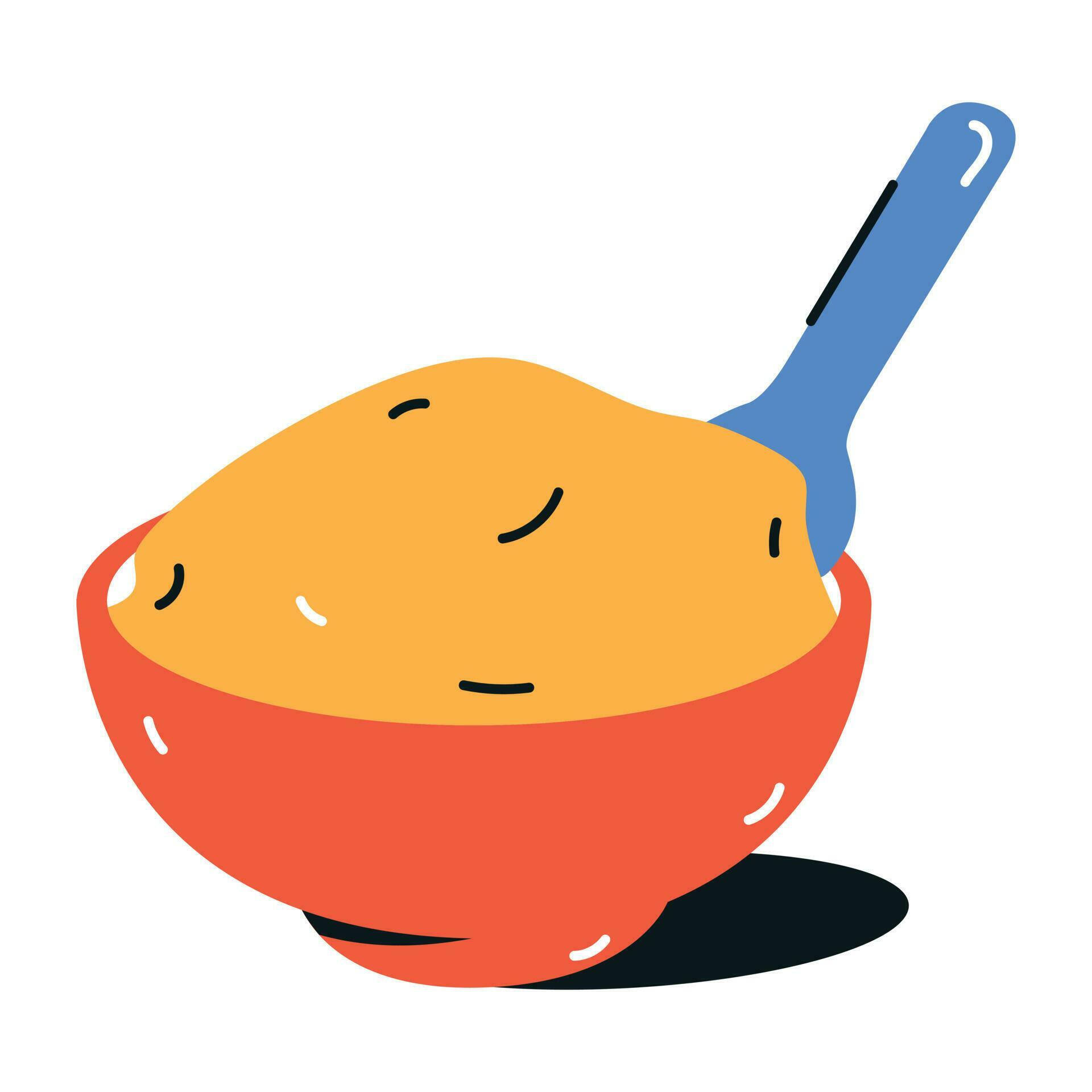 Check A Flat Icon Of Egg Soup 23844822 Vector Art At Vecteezy