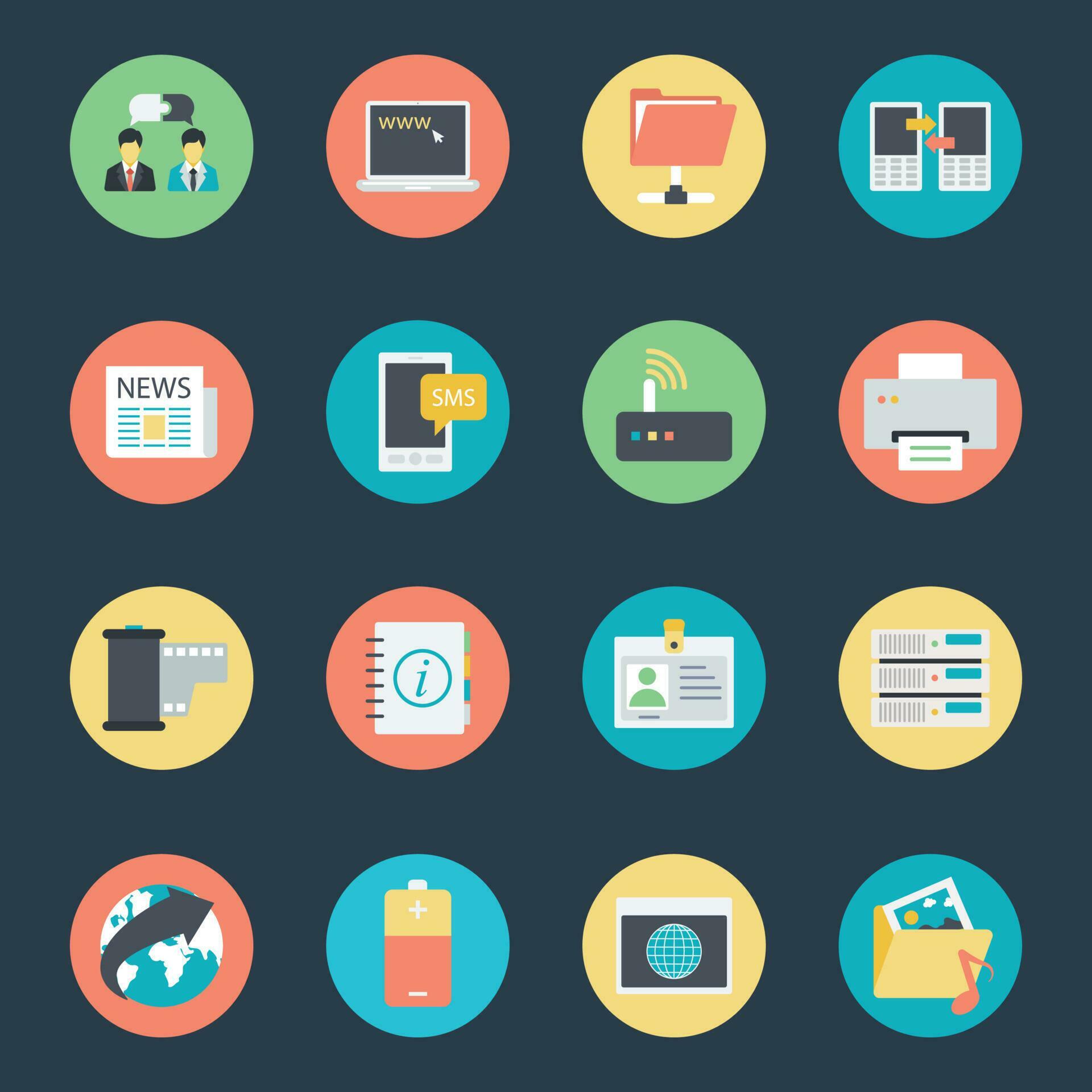 Pack of Communication Ways Flat Icons 23845017 Vector Art at Vecteezy Pack of Communication Ways Flat Icons 23845017 Vector Art at Vecteezy