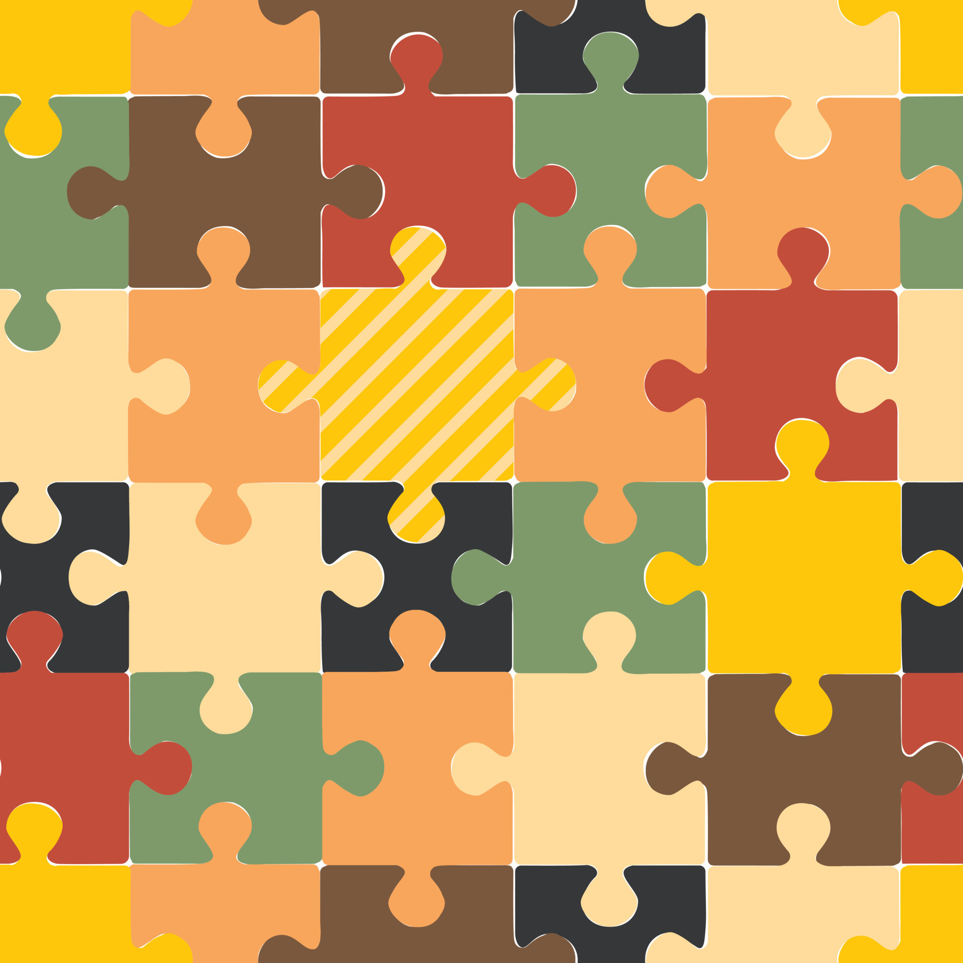 Puzzle repeating pattern. Vector seamless pattern for design, print ...