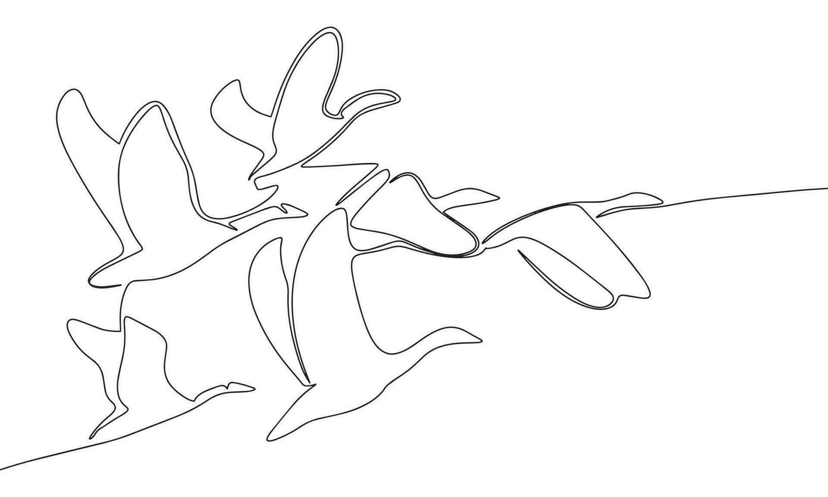 volador de salvaje Pato como uno línea dibujo bandera. continuo mano ... volador de salvaje Pato como uno línea dibujo bandera. continuo mano ...