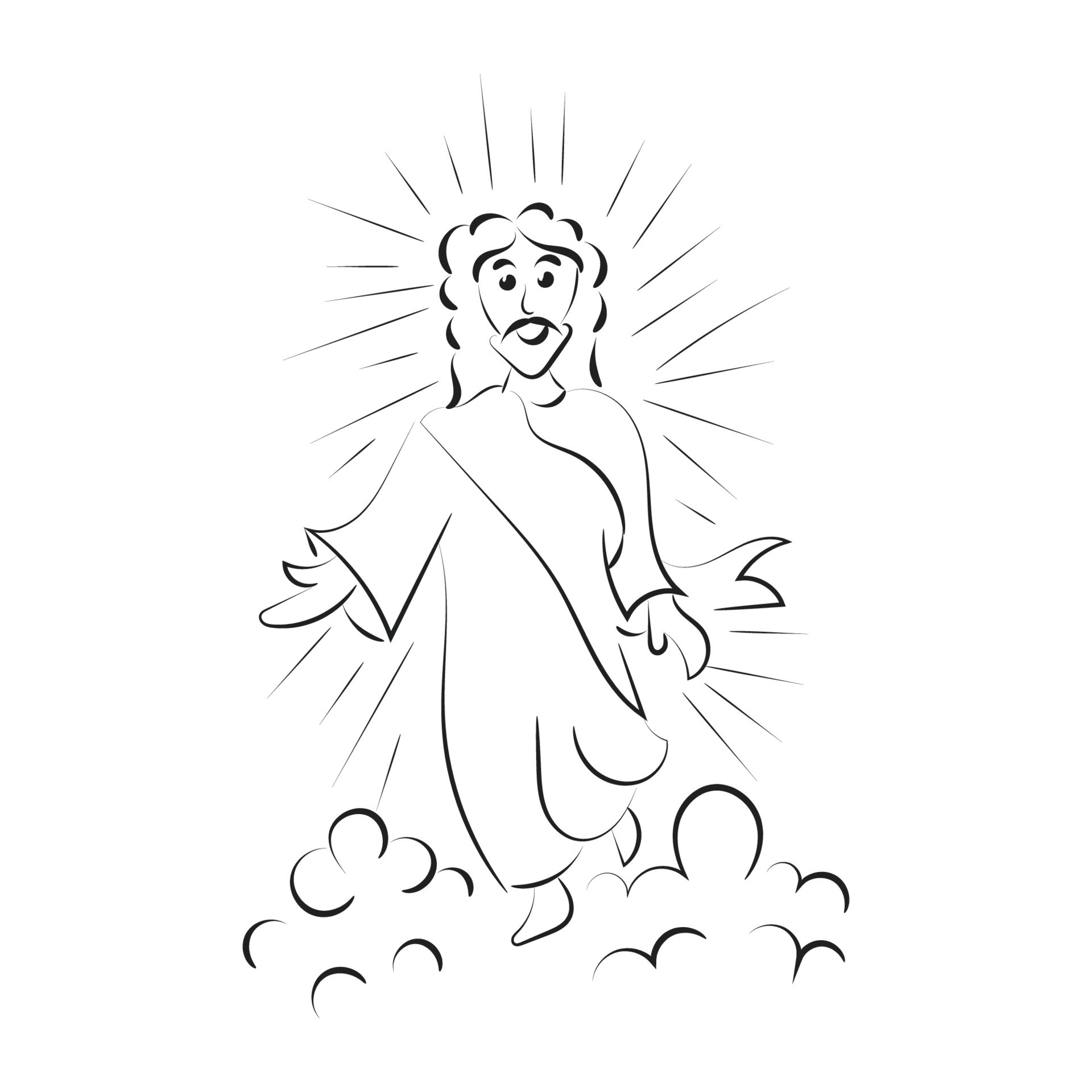 Happy Ascension Day Design with Jesus Christ In Heaven 23846139 Vector ... Happy Ascension Day Design with Jesus Christ In Heaven 23846139 Vector ...