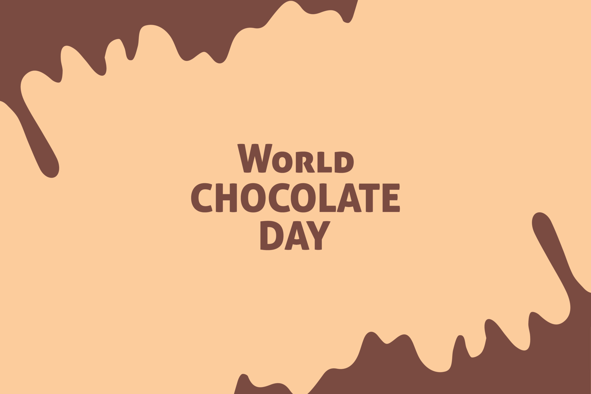 World Chocolate Day Background Design Template Vector Illustration 23847830 Vector Art At Vecteezy