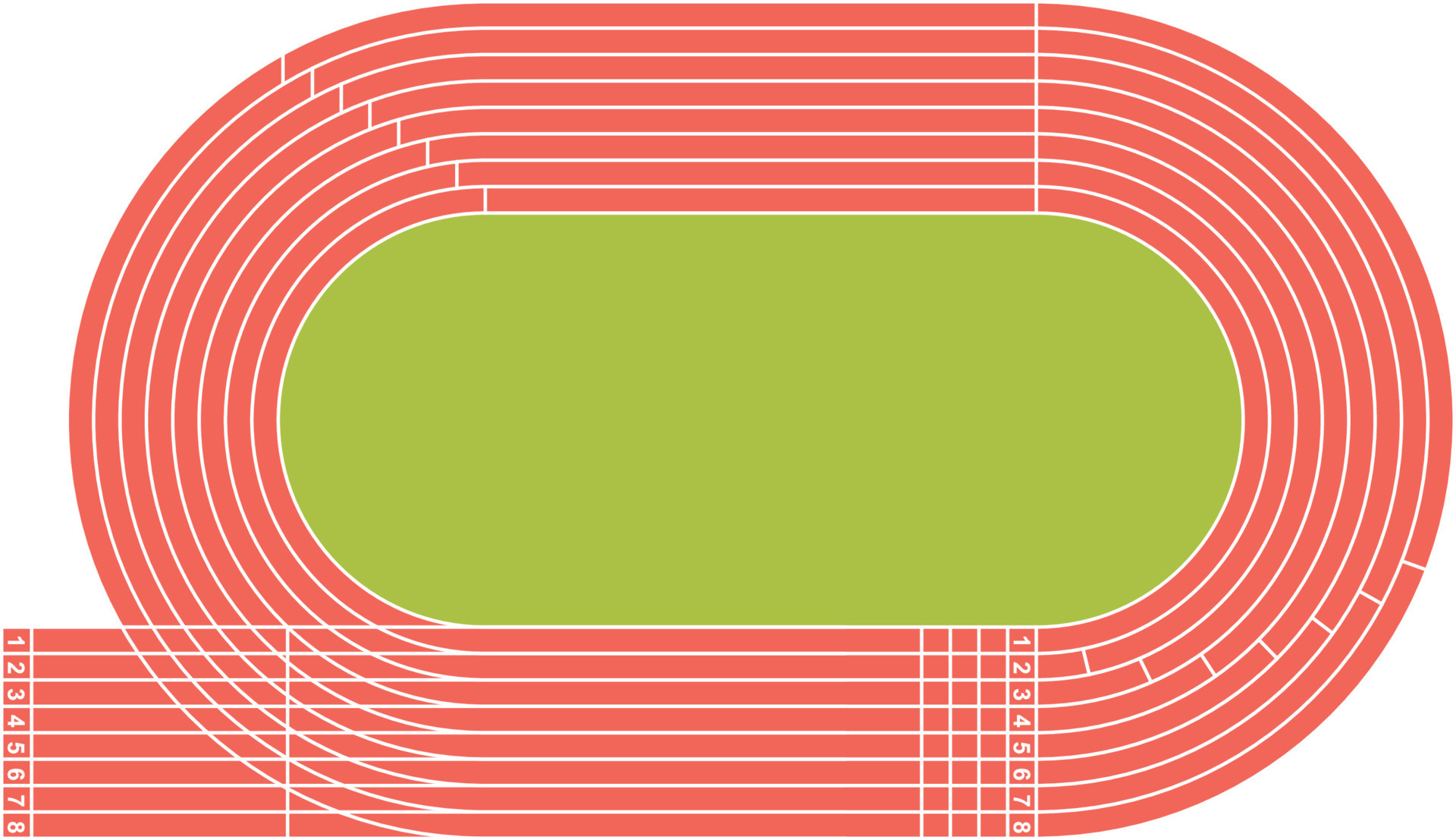 All weather running track bird eye view vector illustration 23855911 ... All weather running track bird eye view vector illustration 23855911 ...