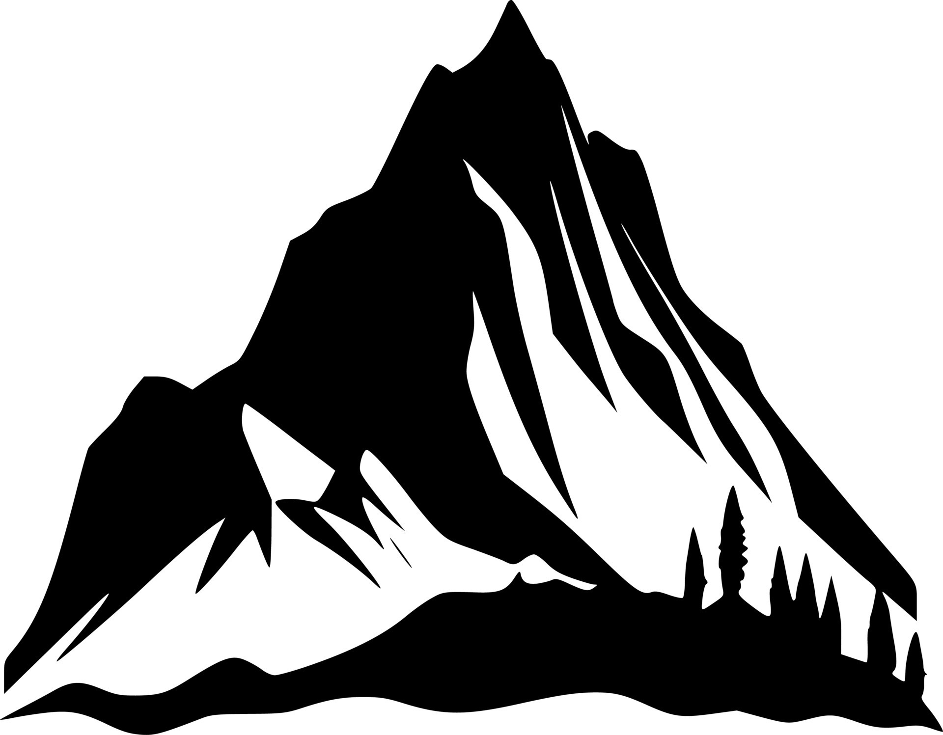 Mountain - High Quality Vector Logo - Vector illustration ideal for T ...