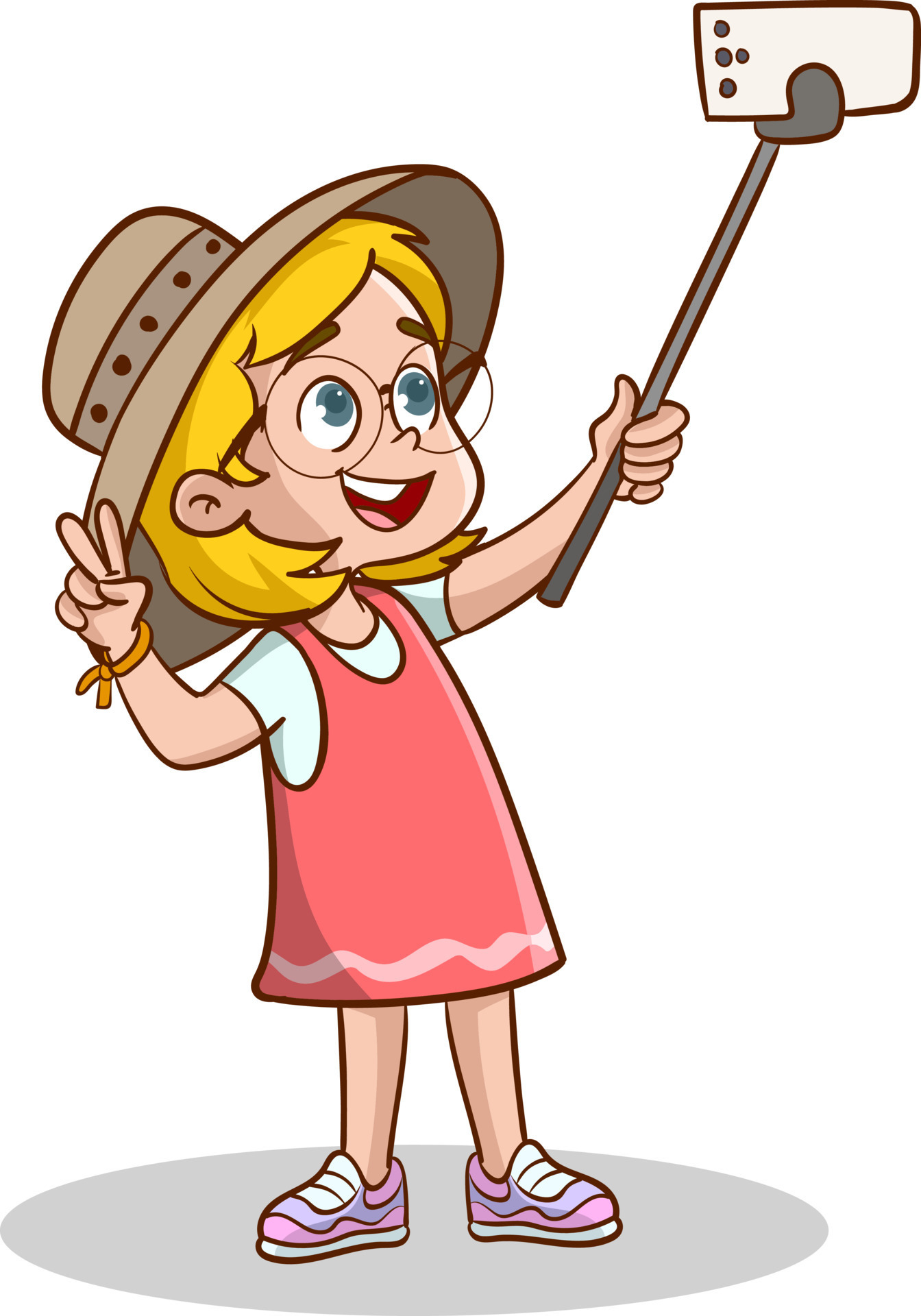 cute girl taking selfie with selfie stick vector illustration 23859510 ... cute girl taking selfie with selfie stick vector illustration 23859510 ...