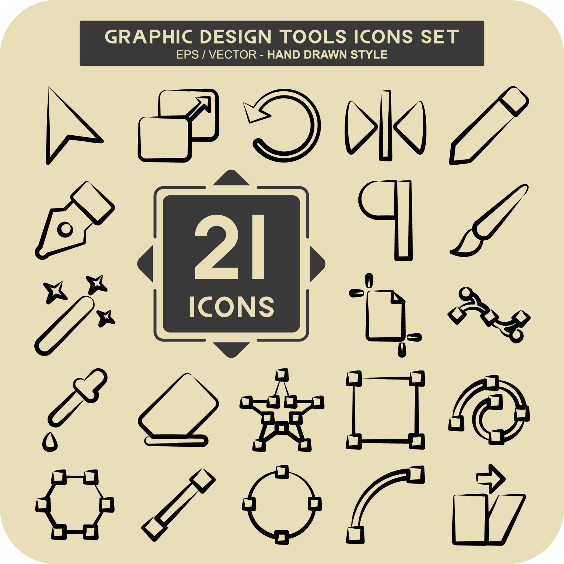 Icon Set Machine Learning. related to Machine Learning symbol. hand ...