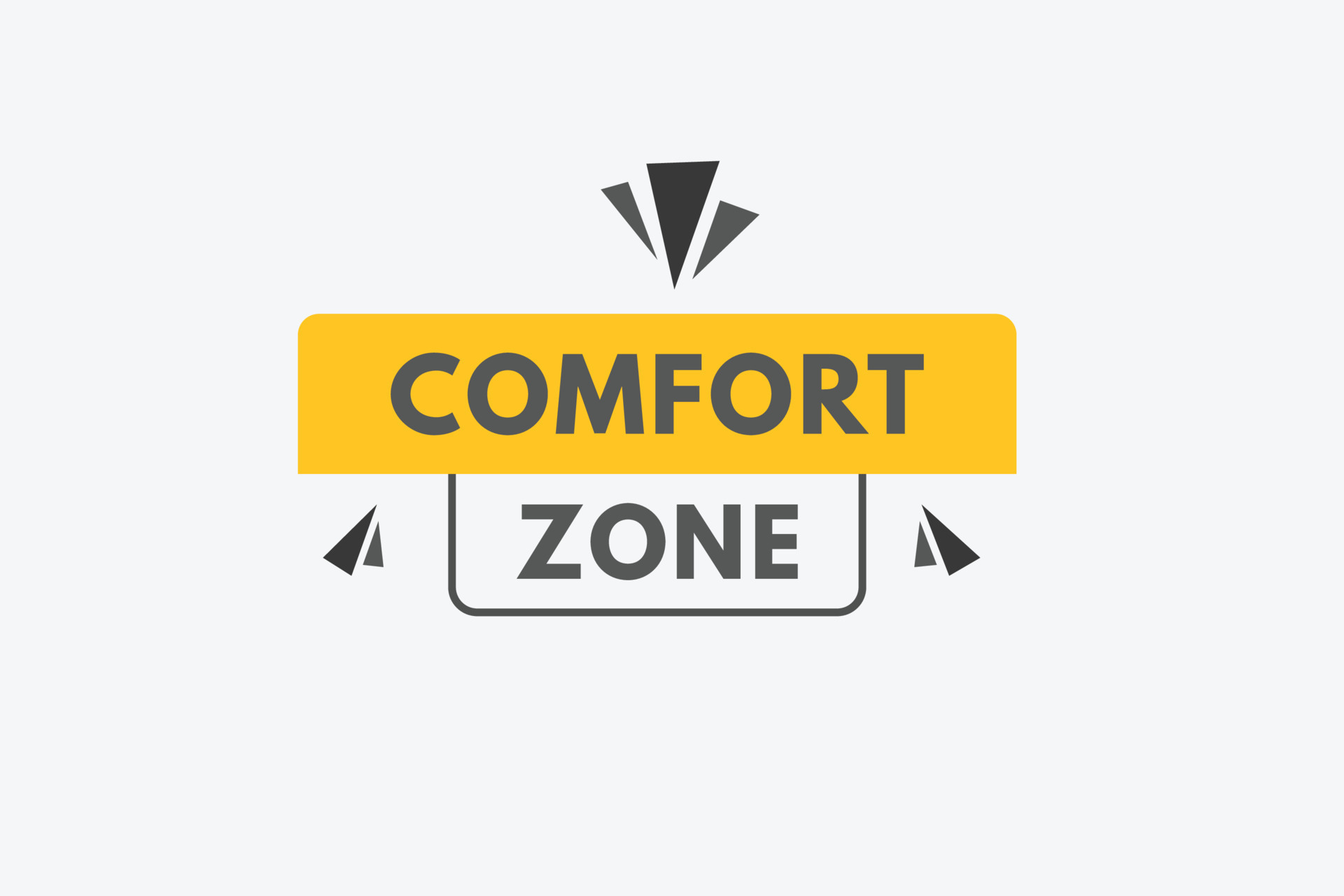 Comfort Zone text Button. Comfort Zone Sign Icon Label Sticker Web Buttons 23862742 Vector Art ...
