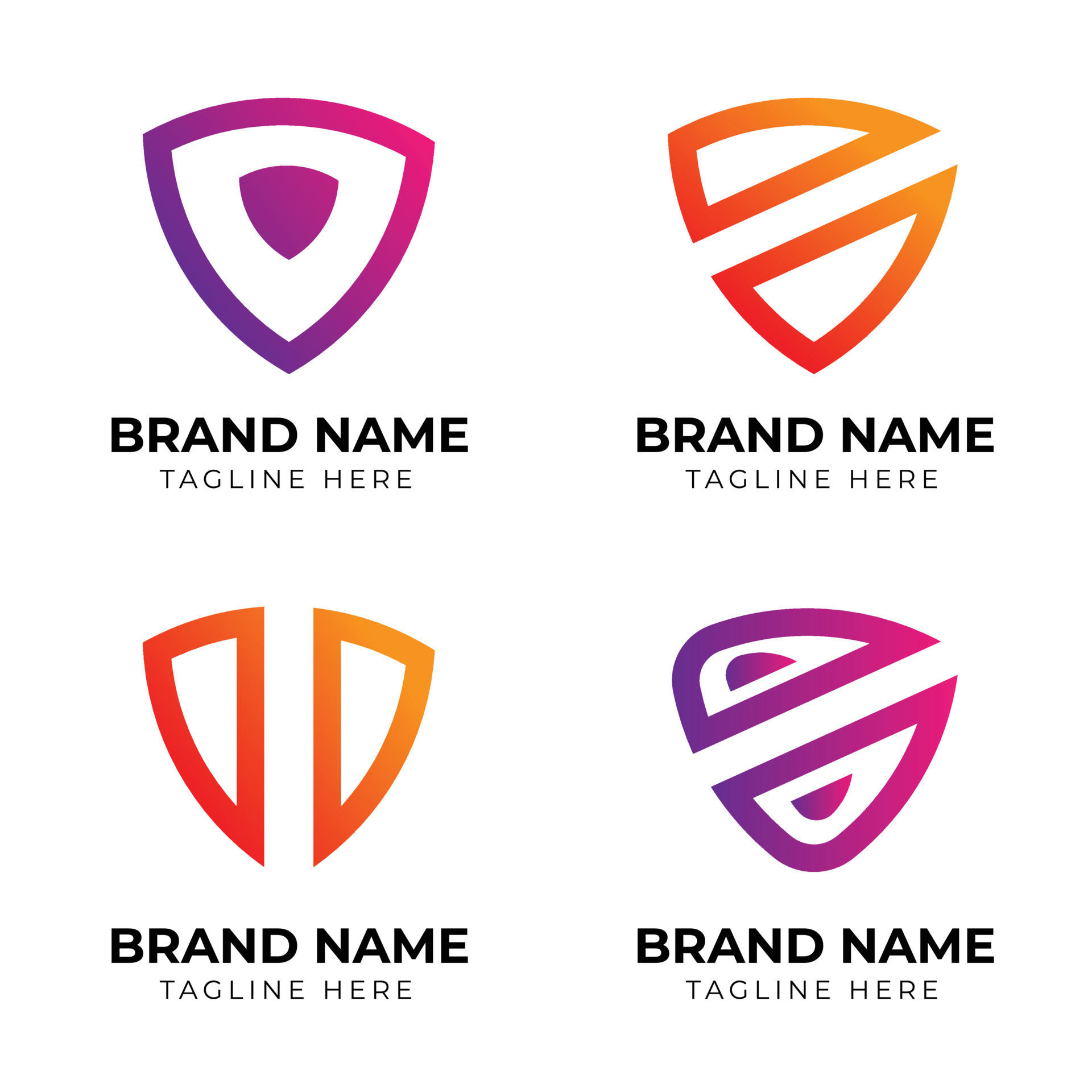 Shield modern logo design 23864383 Vector Art at Vecteezy Shield modern logo design 23864383 Vector Art at Vecteezy