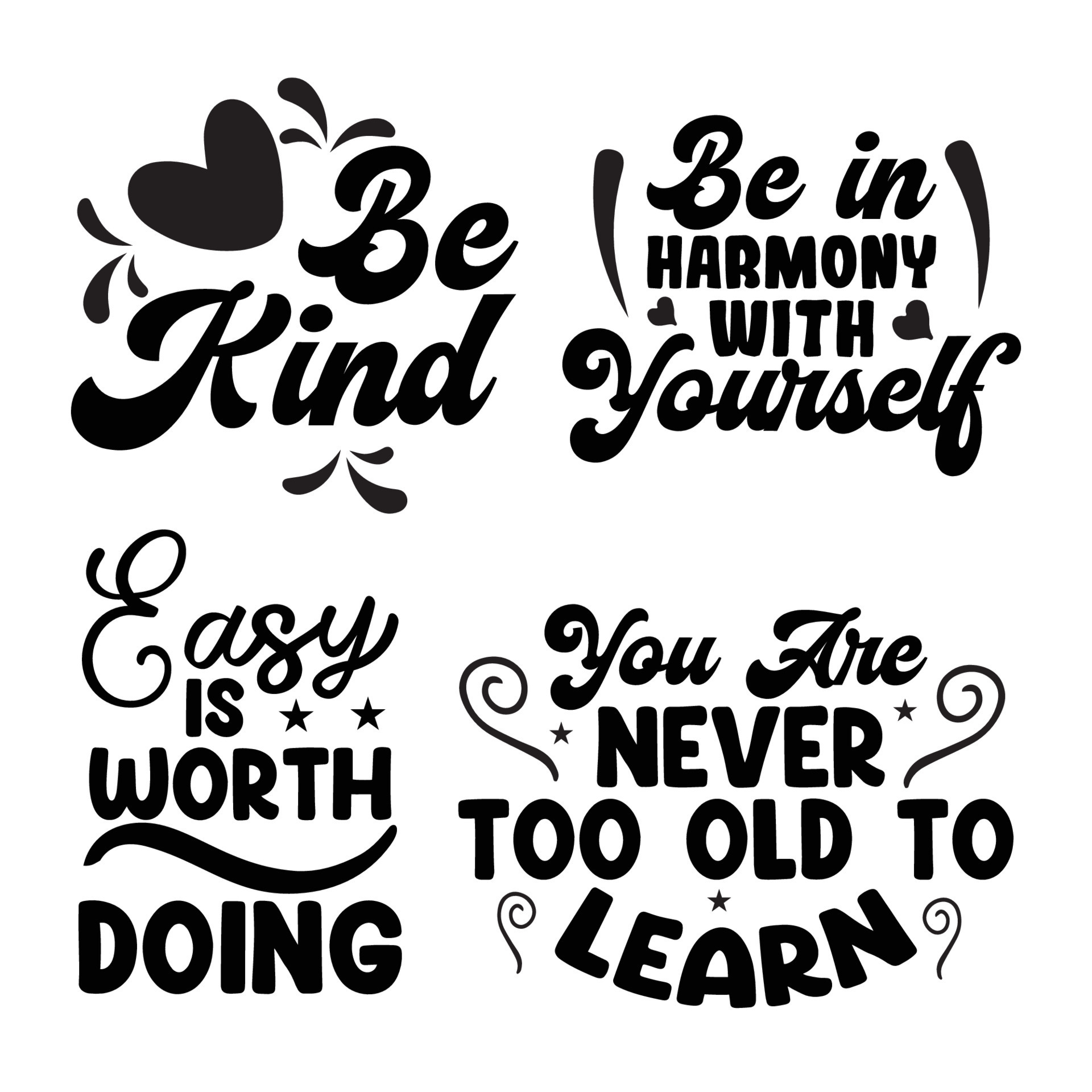 Motivational T Shirt Design Bundle 23864930 Vector Art At Vecteezy