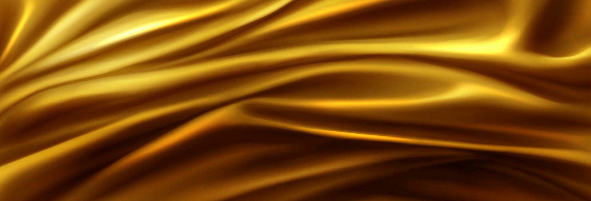 Gold Silk Fabric Background Satin Cloth Texture 23865019 Vector Art At