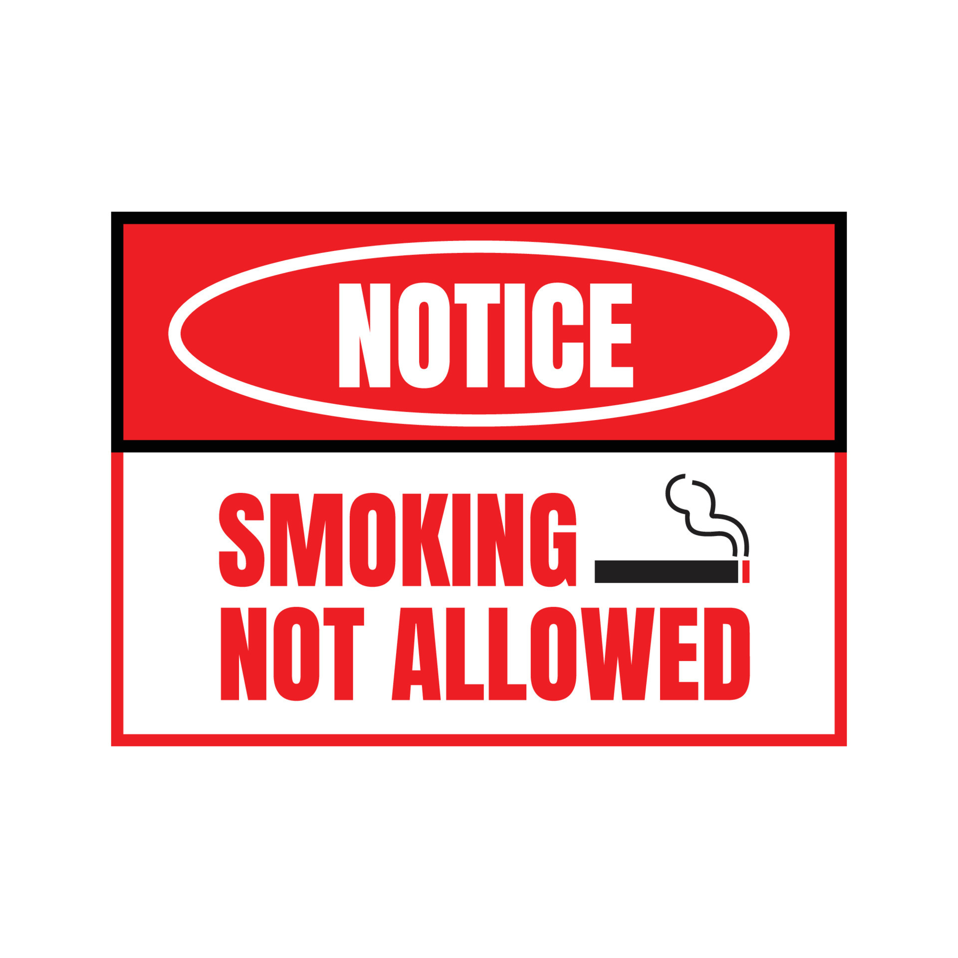 Smoking not allowed sign, none smoking area, smoking forbidden here ... Smoking not allowed sign, none smoking area, smoking forbidden here ...
