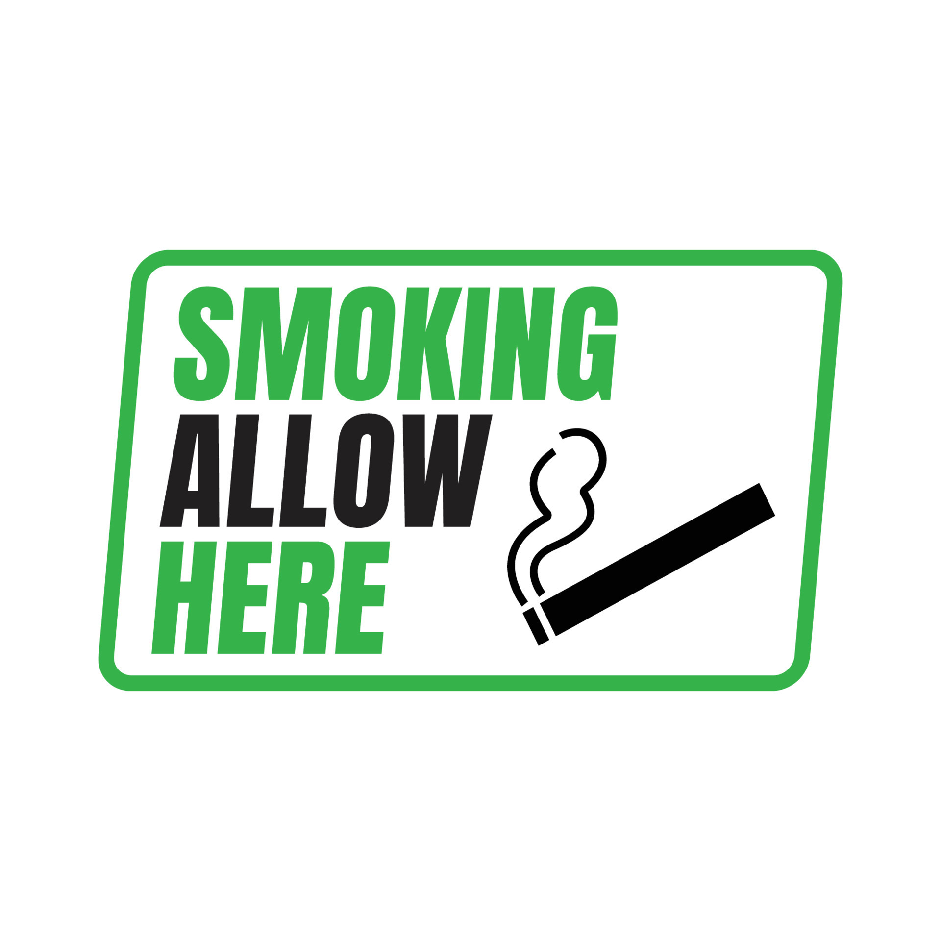 Permitted smoking area sign, smoking allowed here banner, designated ... Permitted smoking area sign, smoking allowed here banner, designated ...