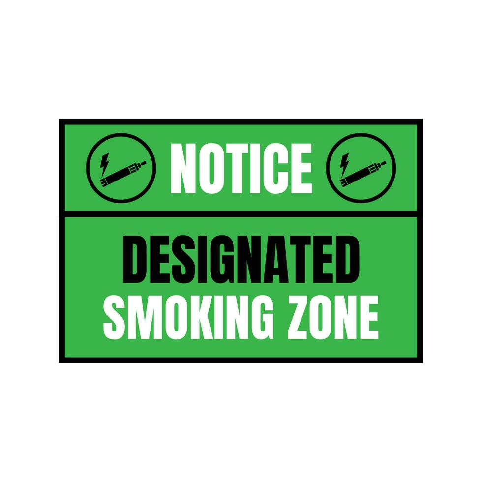 Permitted smoking area sign, smoking allowed here banner, designated ... Permitted smoking area sign, smoking allowed here banner, designated ...