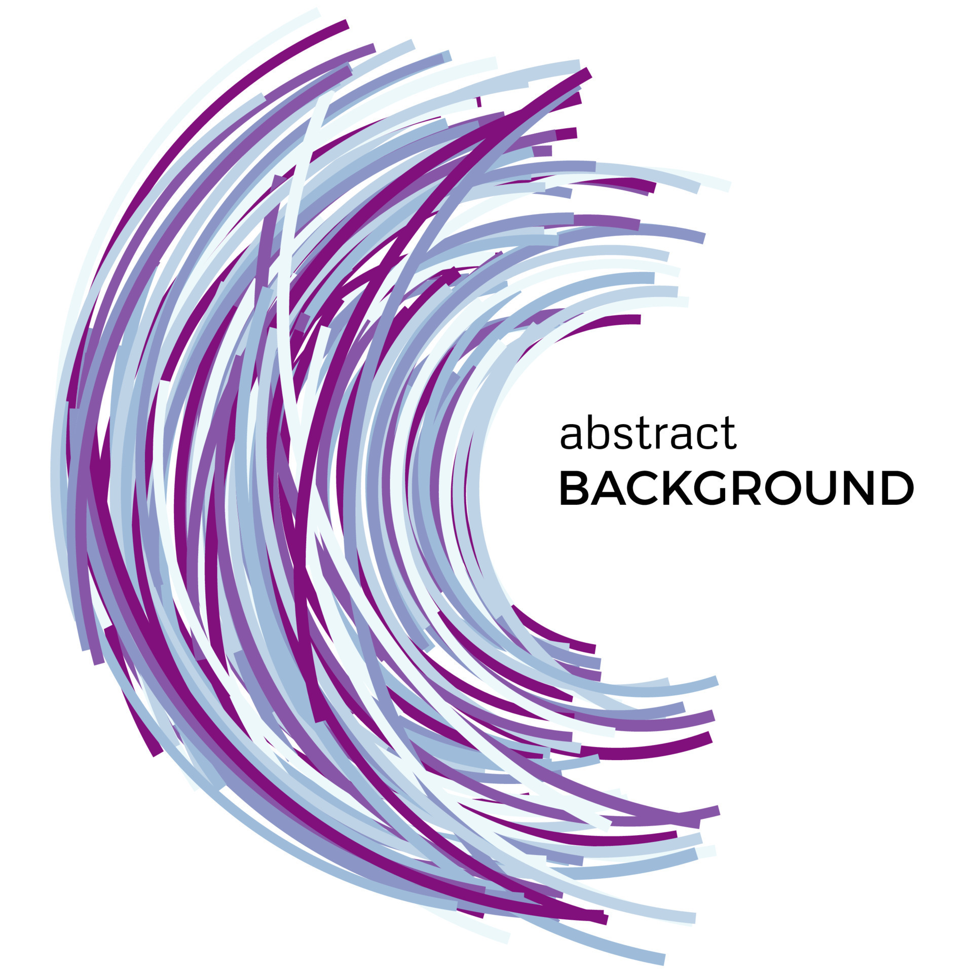 Abstract Background With Colorful Curved Lines In A Chaotic Order