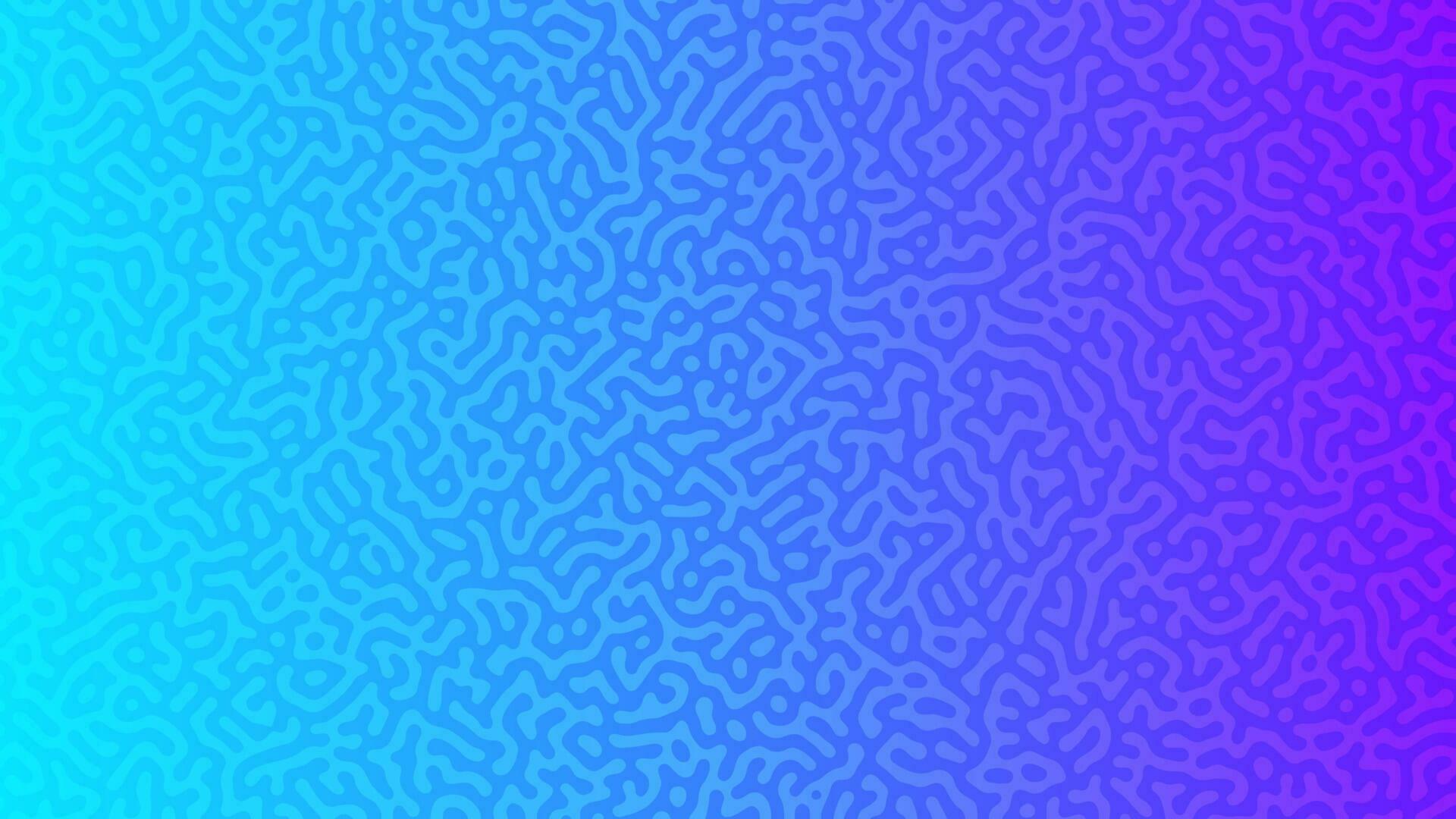 Blue Turing Reaction Gradient Background Abstract Diffusion Pattern With Chaotic Shapes Vector