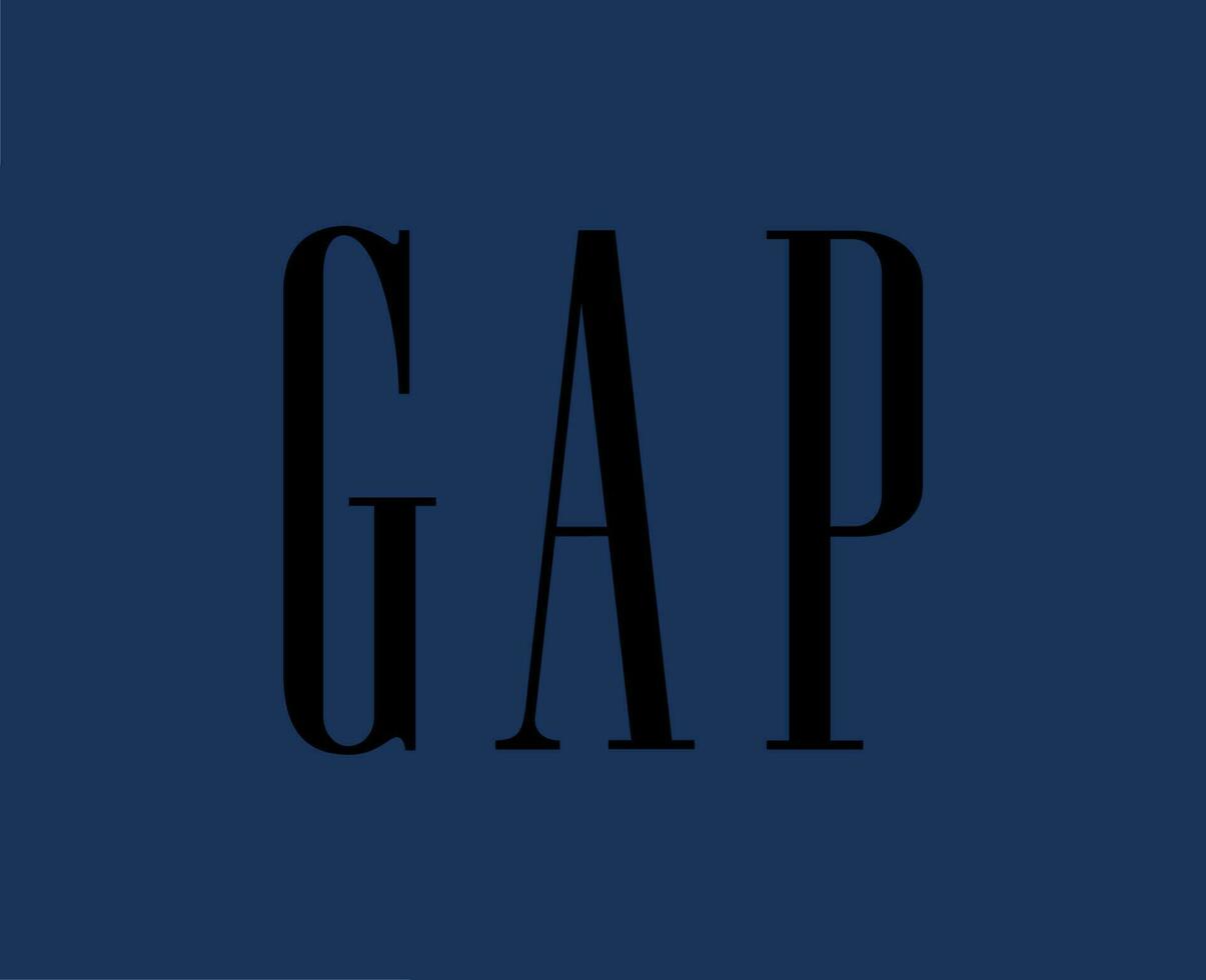 Gap Brand Logo Symbol Black Design Clothes Fashion Vector Illustration ... Gap Brand Logo Symbol Black Design Clothes Fashion Vector Illustration ...
