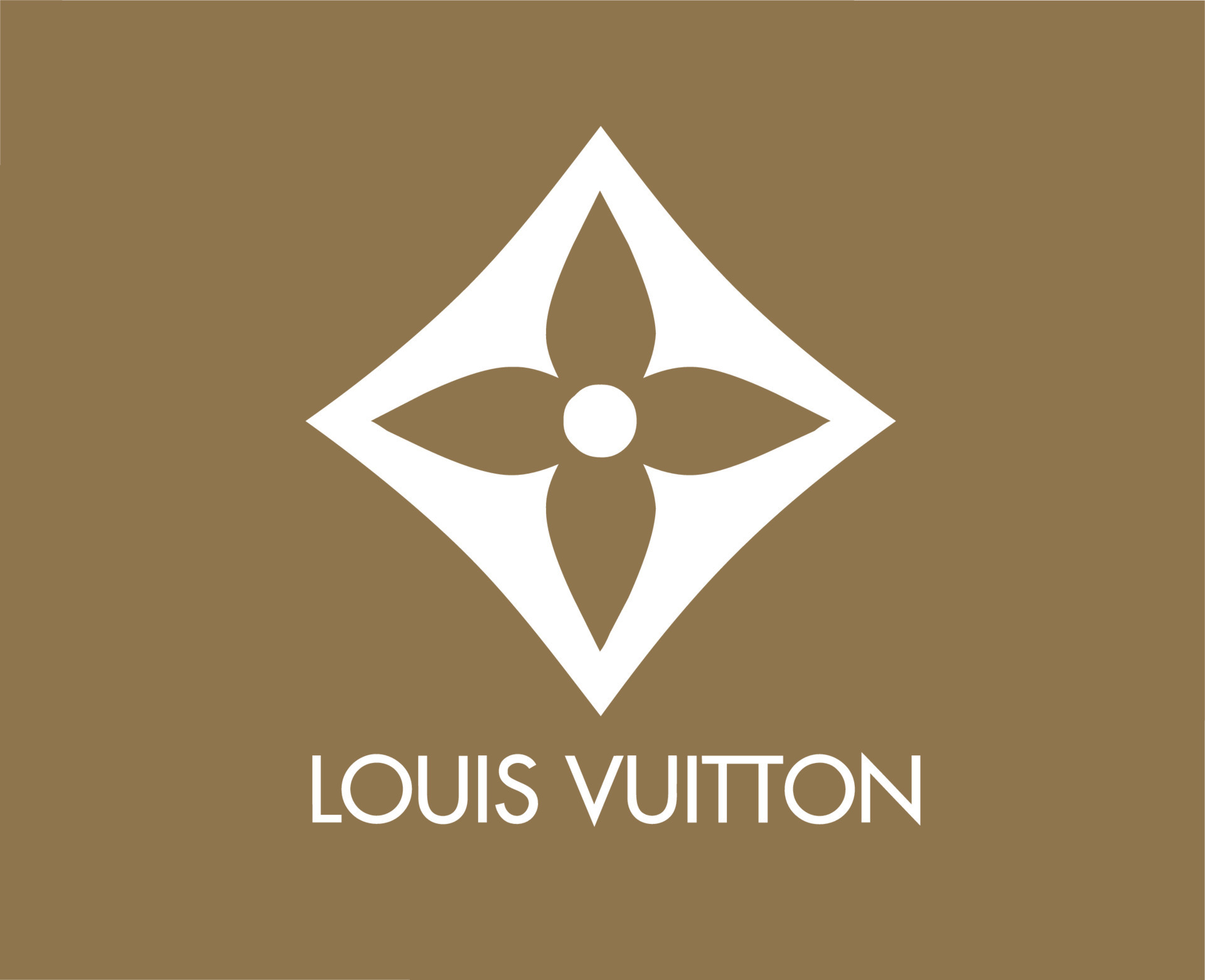 Luis Vuitton logo marca Moda blanco con nombre diseño símbolo ropa vector ilustración con marrón ...