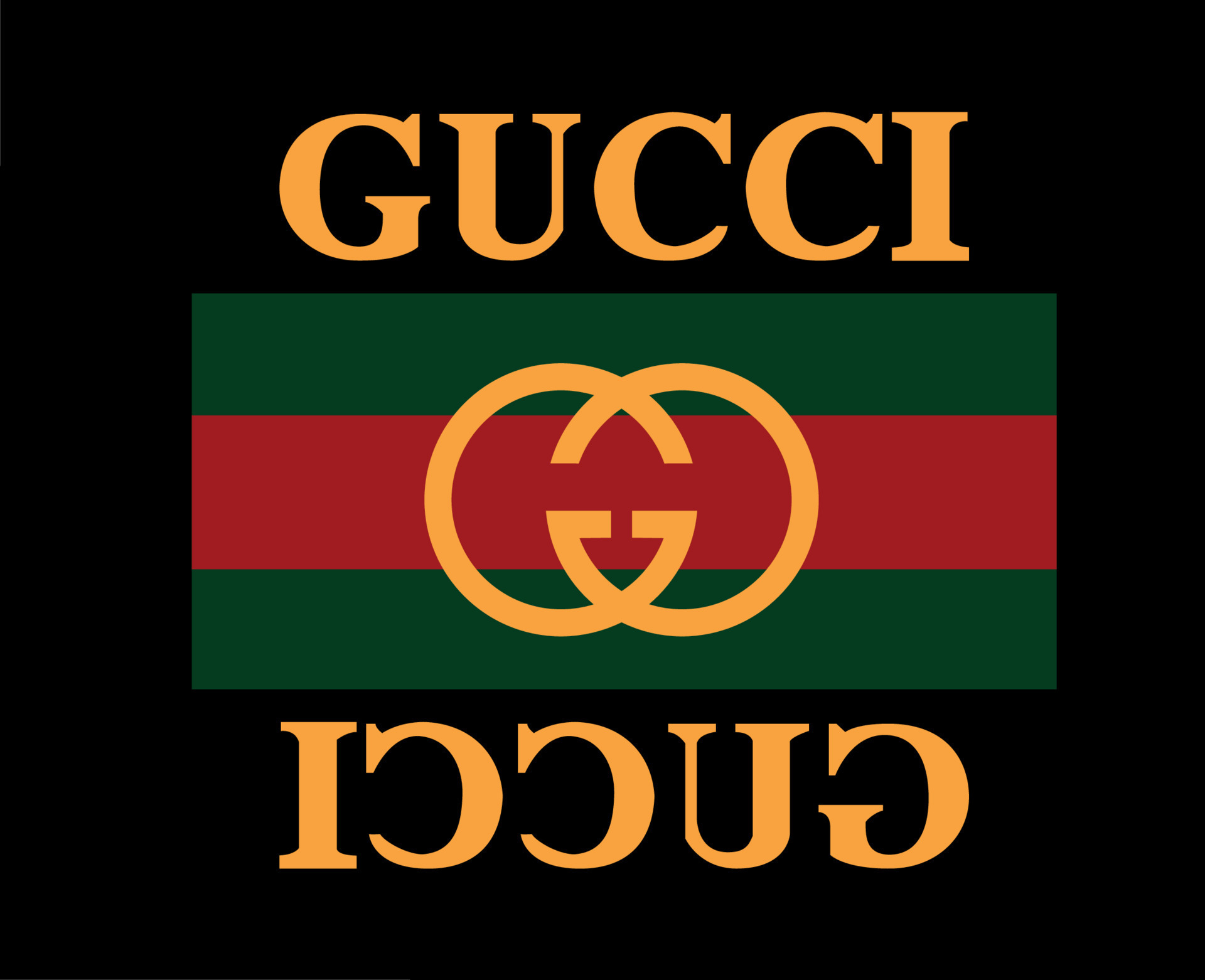 Gucci Brand Logo Symbol Clothes With Name Design Fashion Vector Illustration With Black ...