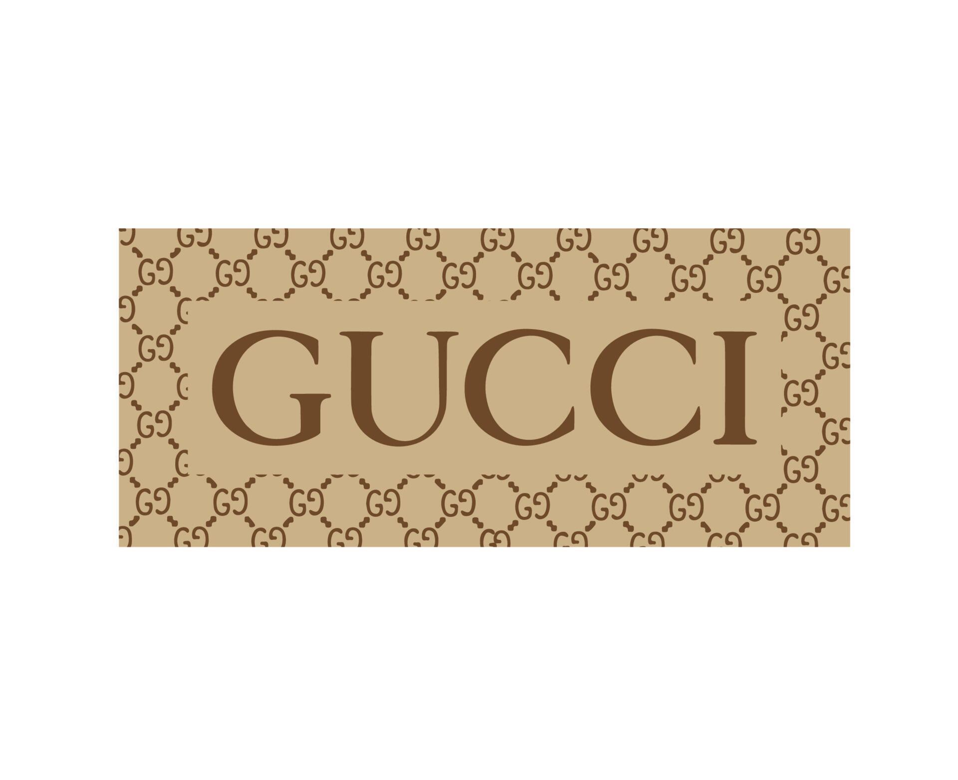 Gucci Brand Logo Symbol Brown Design Clothes Fashion Vector Illustration 23871653 Vector Art at ...
