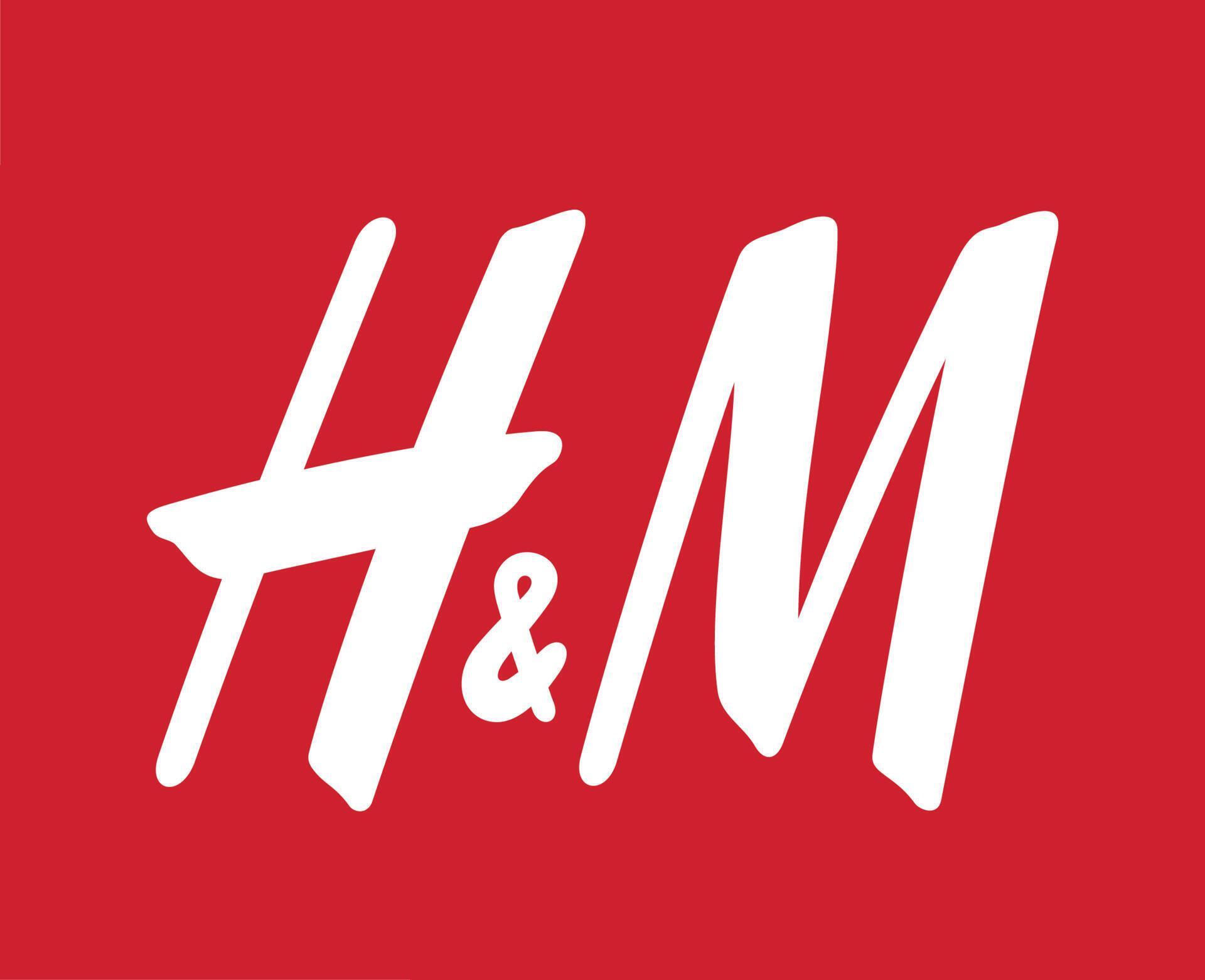 HM Brand Logo Symbol White Design Hennes And Mauritz Clothes Fashion Vector Illustration With ...