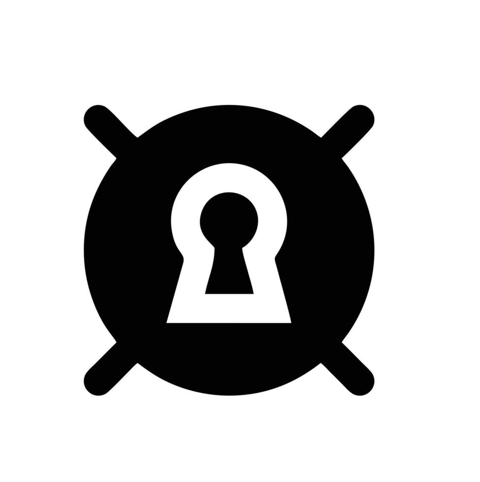 Lock security icon symbol vector image. Illustration of the key secure ...