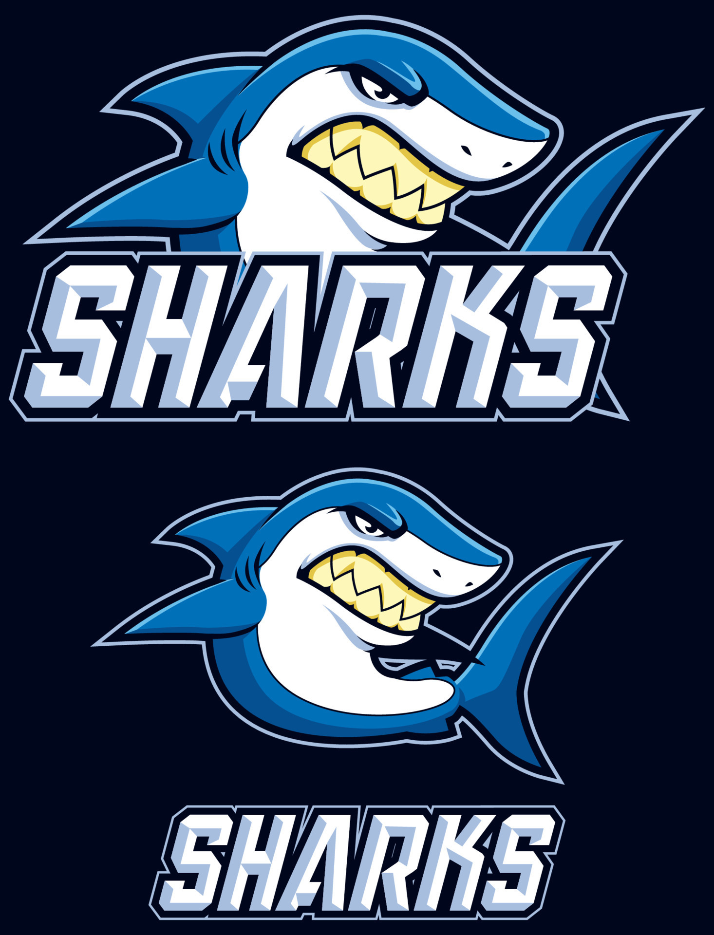 Sharks Team Mascot 23877510 Vector Art at Vecteezy