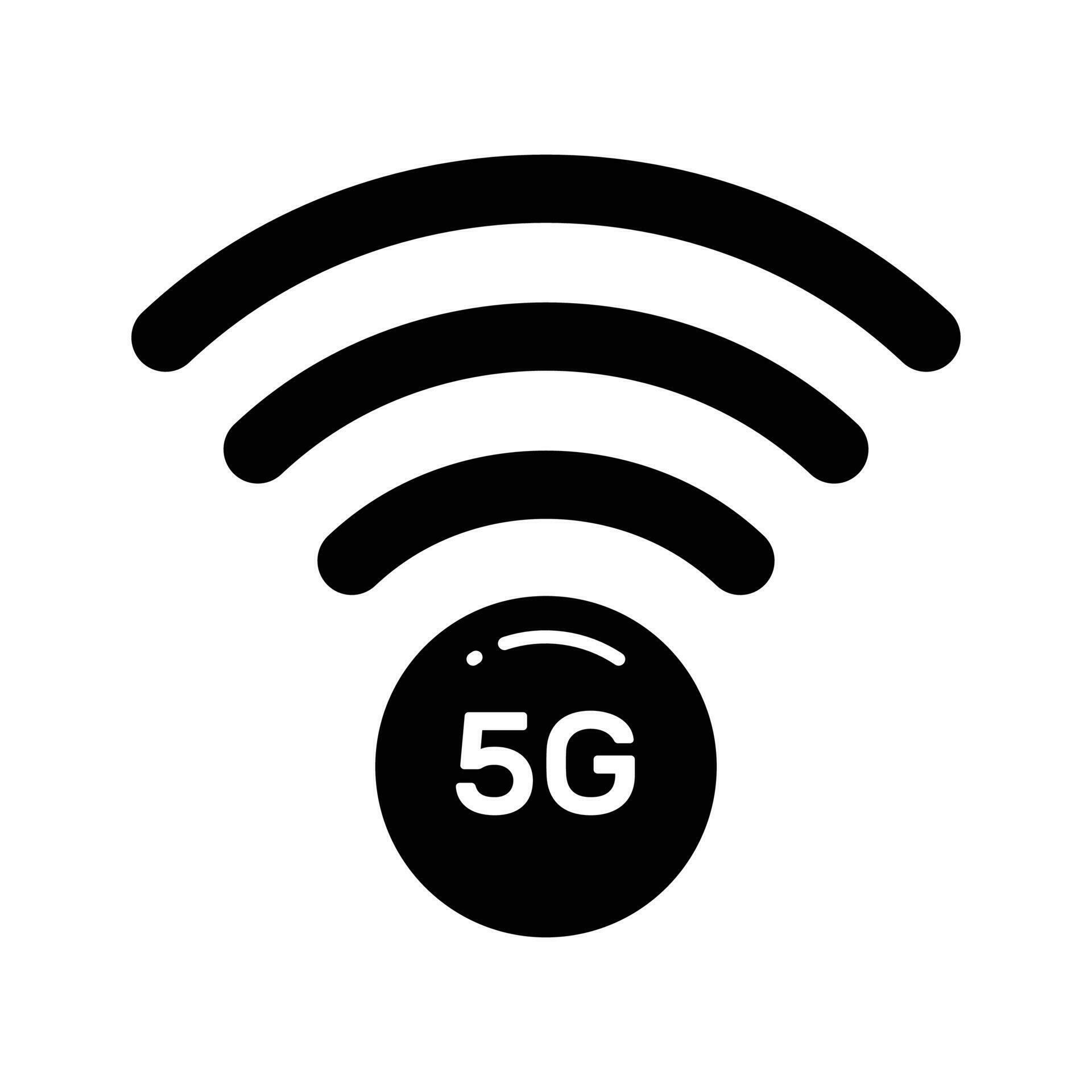 5G network technology signals vector design in trendy style, ready to ...