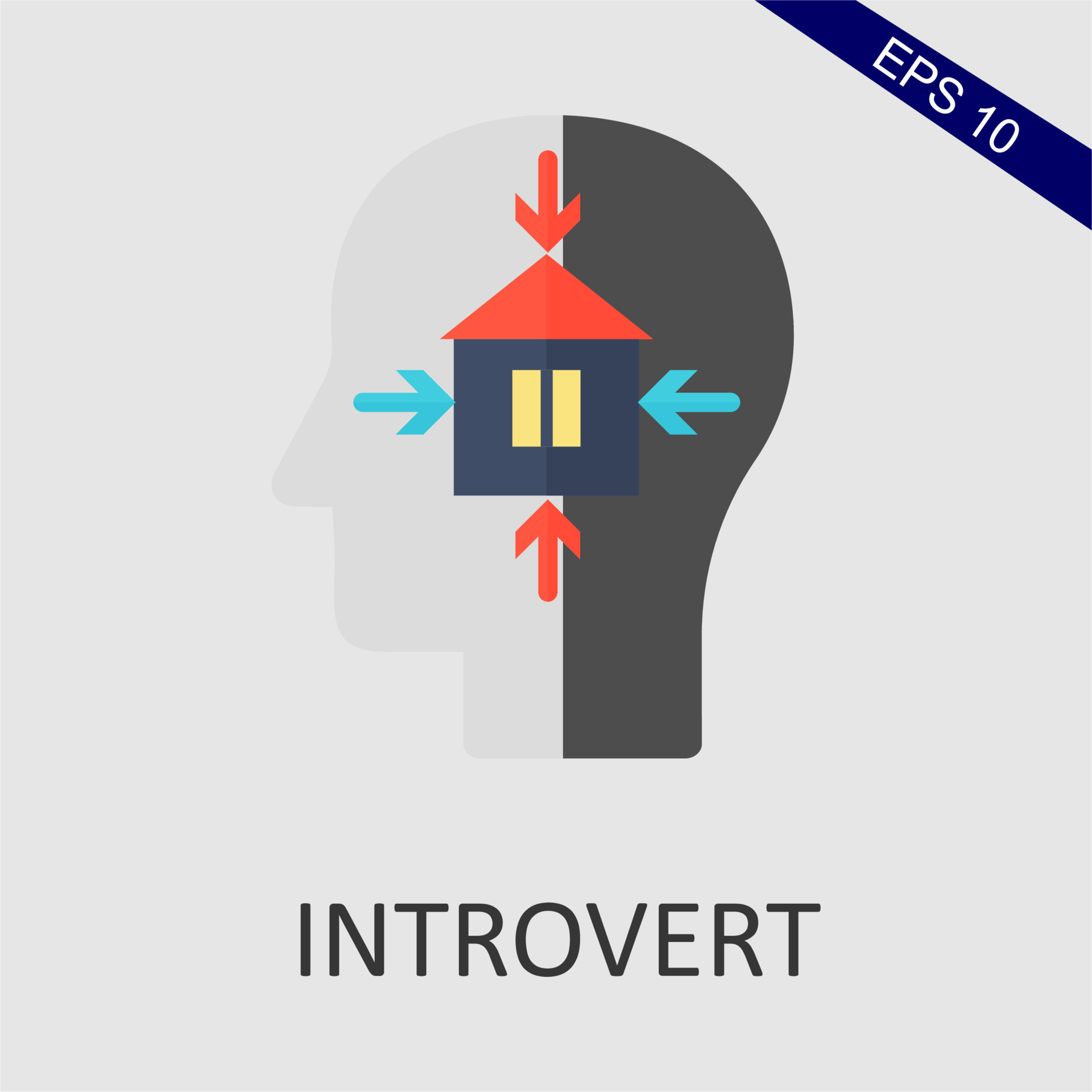 Introvert Flat Icon Vector Eps File 23883322 Vector Art at Vecteezy Introvert Flat Icon Vector Eps File 23883322 Vector Art at Vecteezy