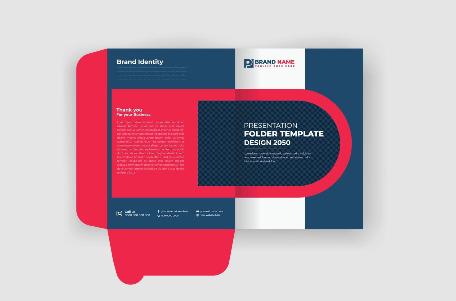 Corporate presentation folder design template and modern layout ... Corporate presentation folder design template and modern layout ...