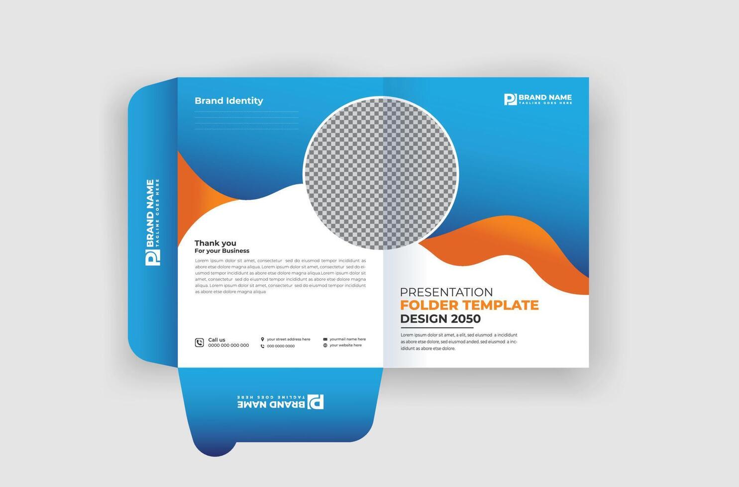 Corporate presentation folder design template and modern layout ... Corporate presentation folder design template and modern layout ...