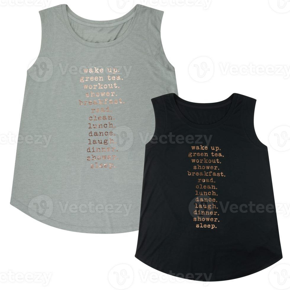 2 Fashionable Short Sleeve T Shirts With Cut Out Isolated On Background