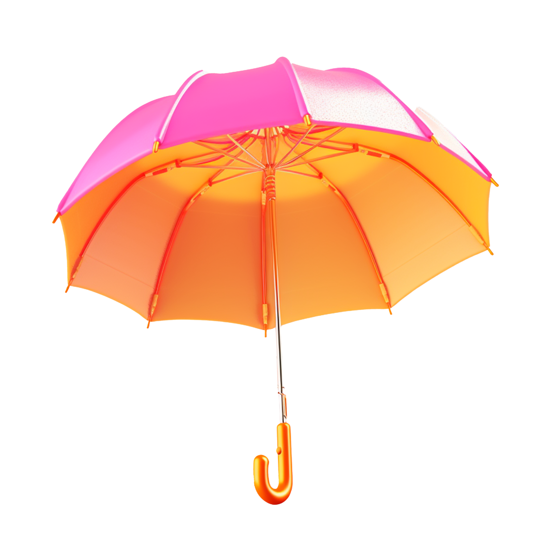 umbrella in 3D style trending color palette with 23886697 PNG